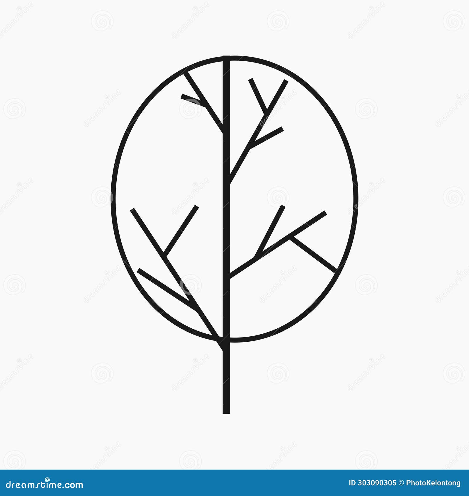 Simple and Minimalist Tree Illustration Stock Vector - Illustration of ...