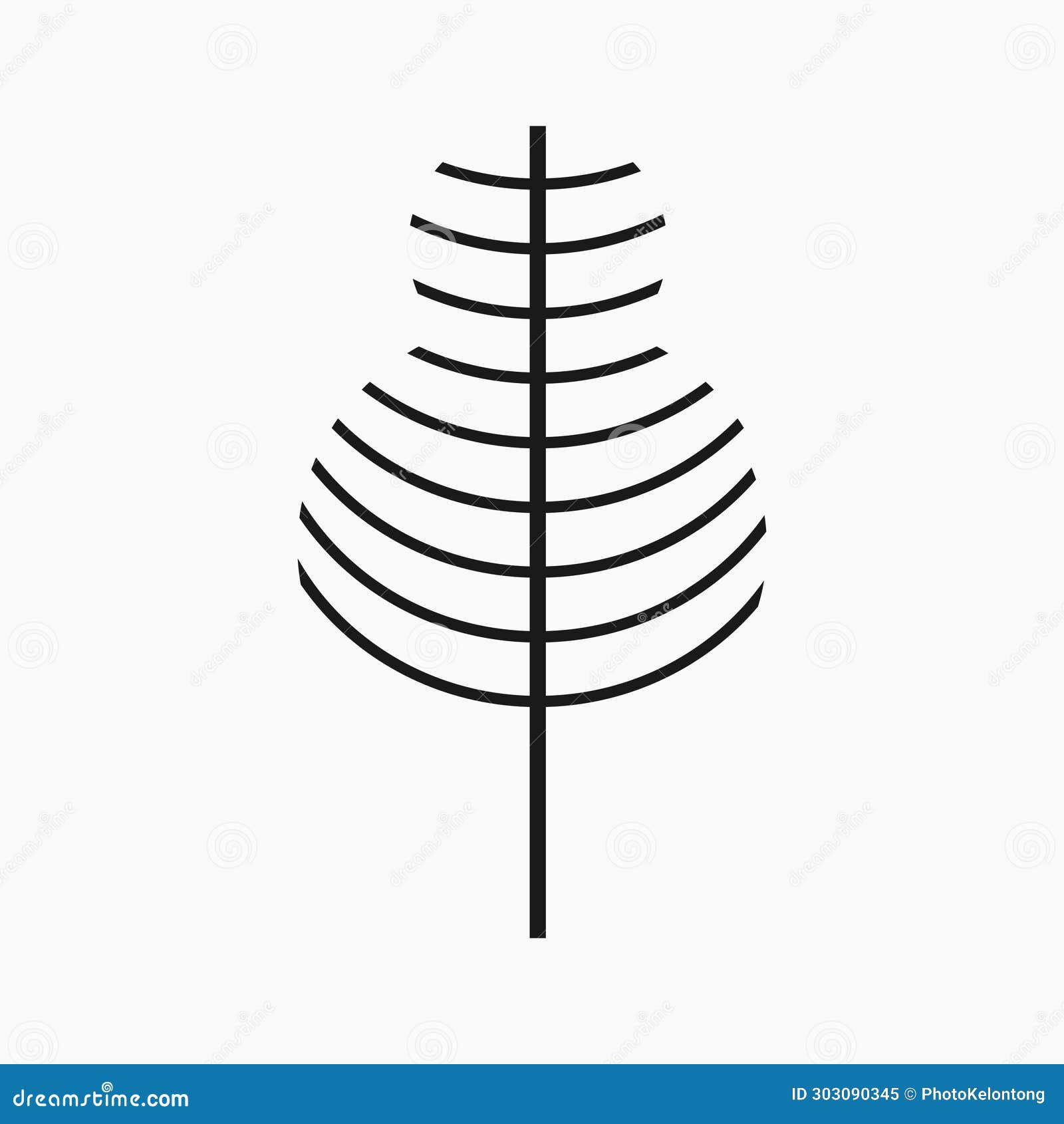 Simple and Minimalist Tree Illustration Stock Vector - Illustration of ...