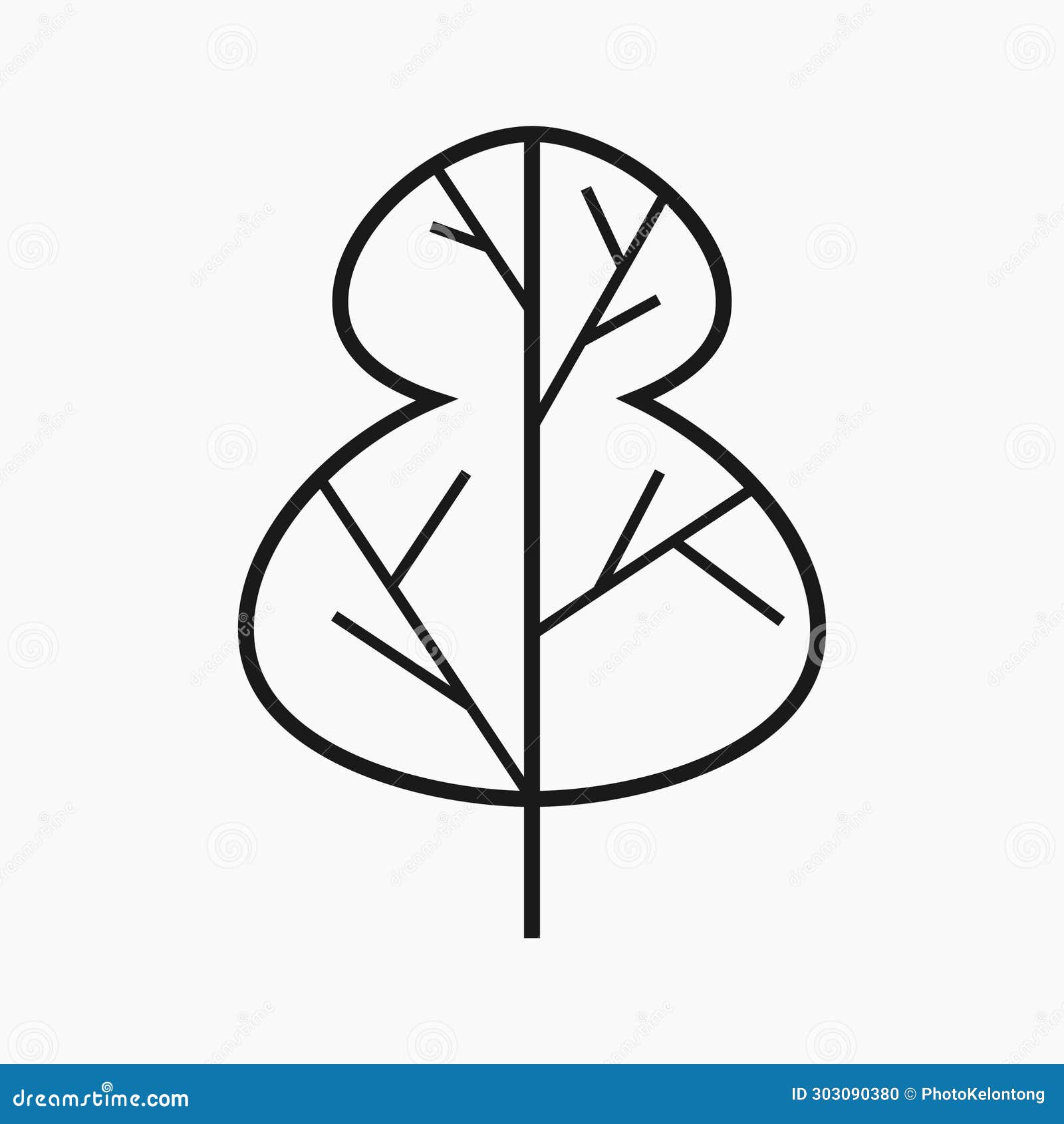 Simple and Minimalist Tree Illustration Stock Vector - Illustration of ...