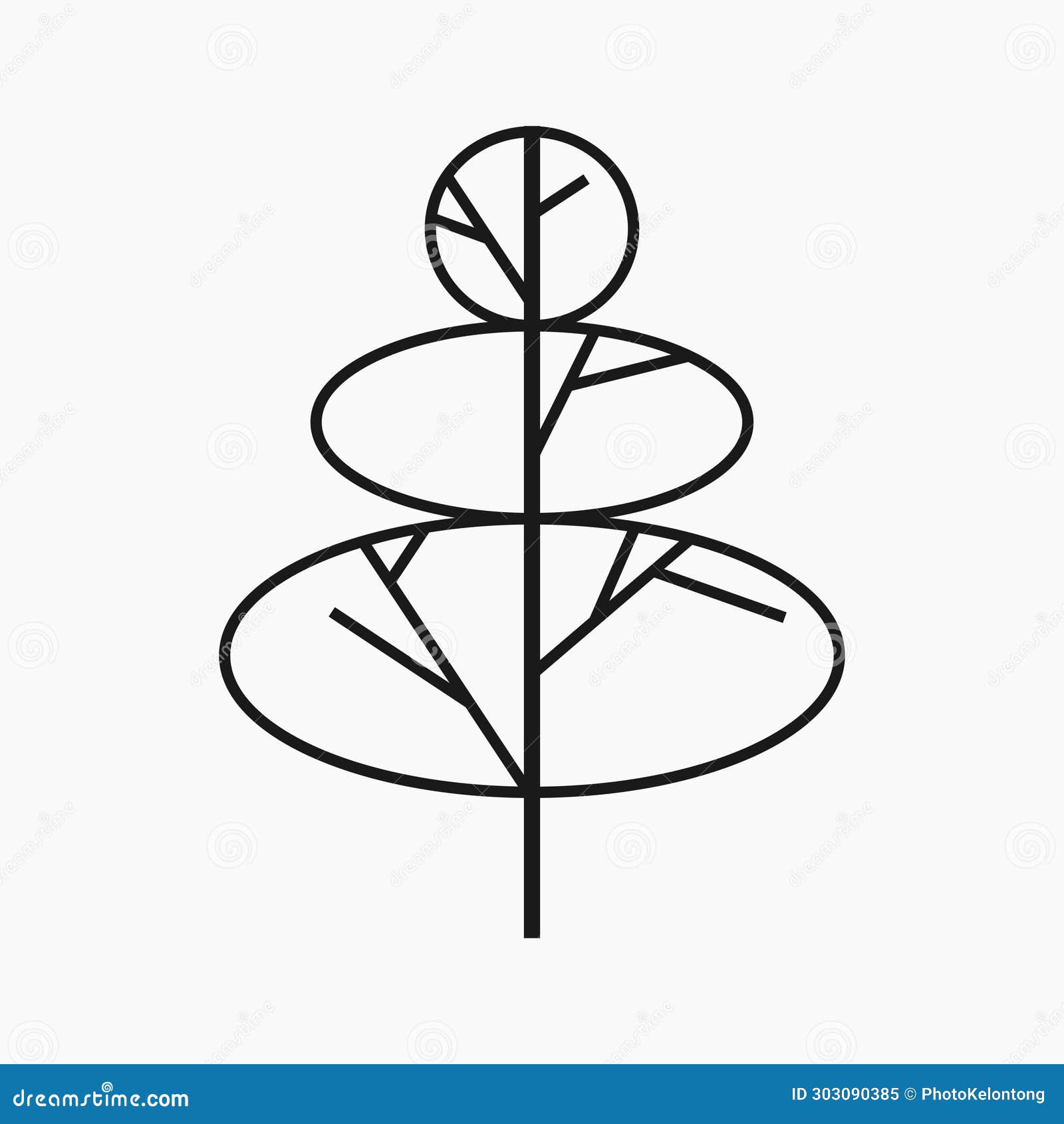 Simple and Minimalist Tree Illustration Stock Vector - Illustration of ...