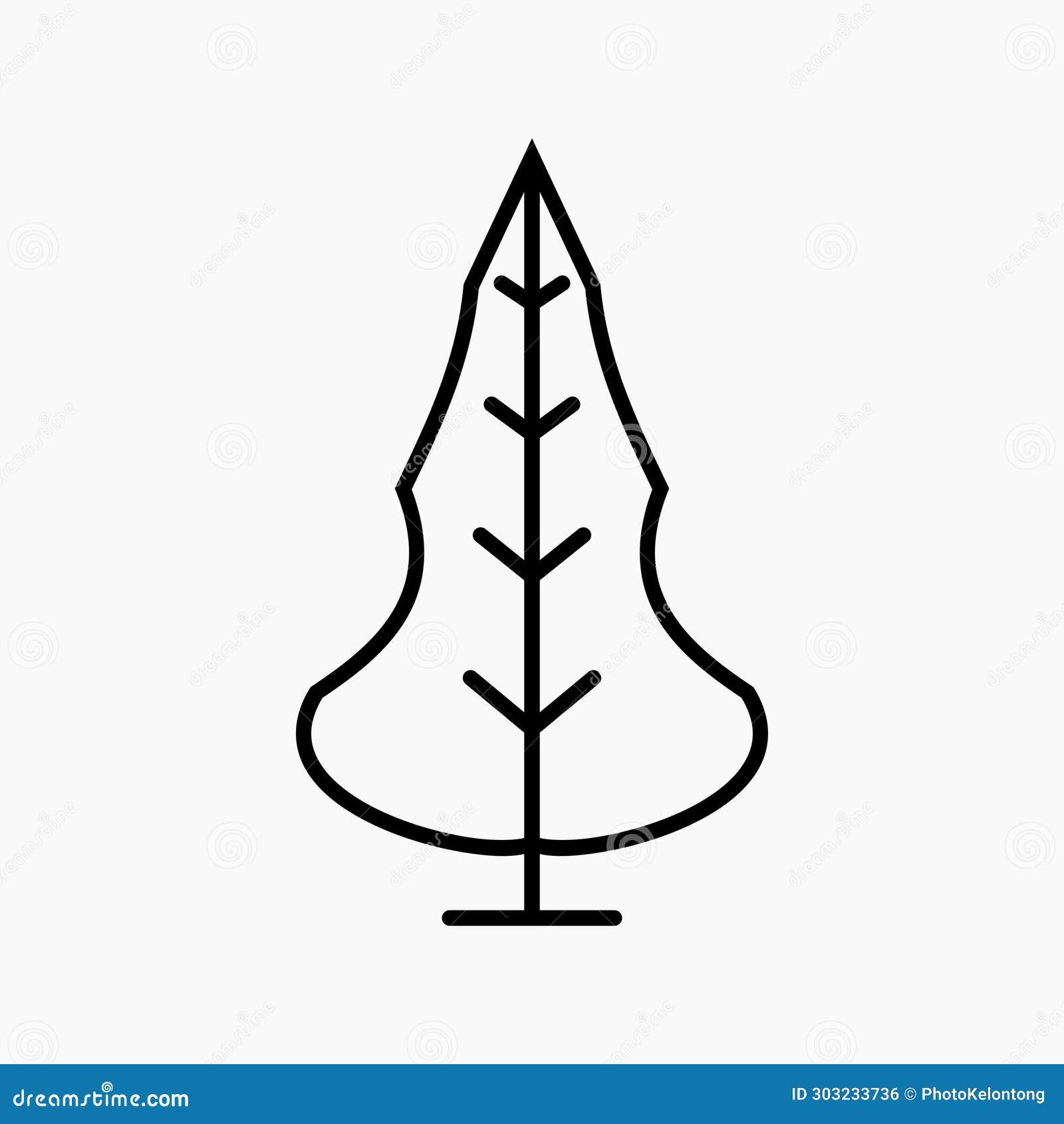 Simple and Minimalist Tree Illustration Stock Vector - Illustration of ...