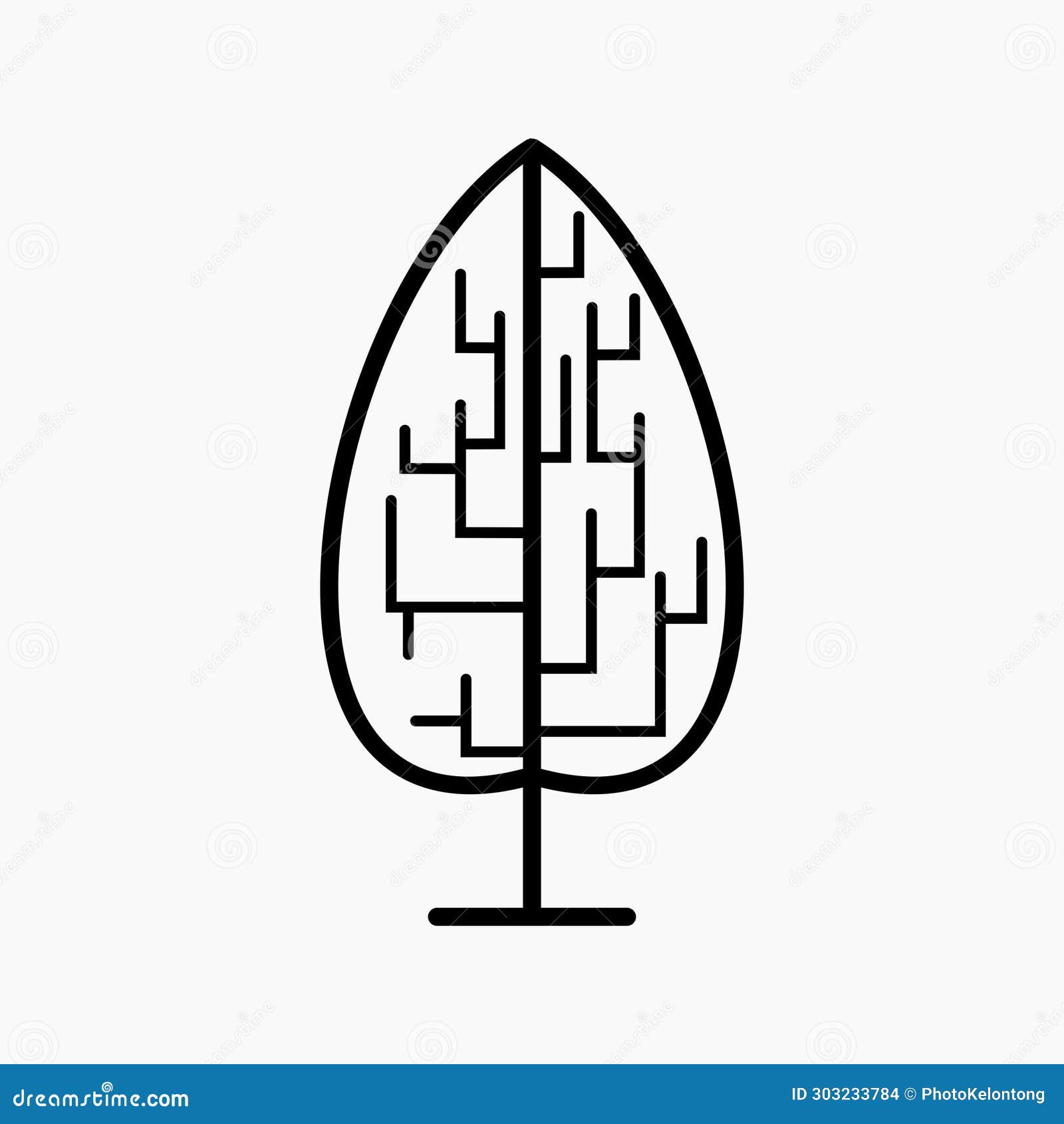 Simple and Minimalist Tree Illustration Stock Vector - Illustration of ...
