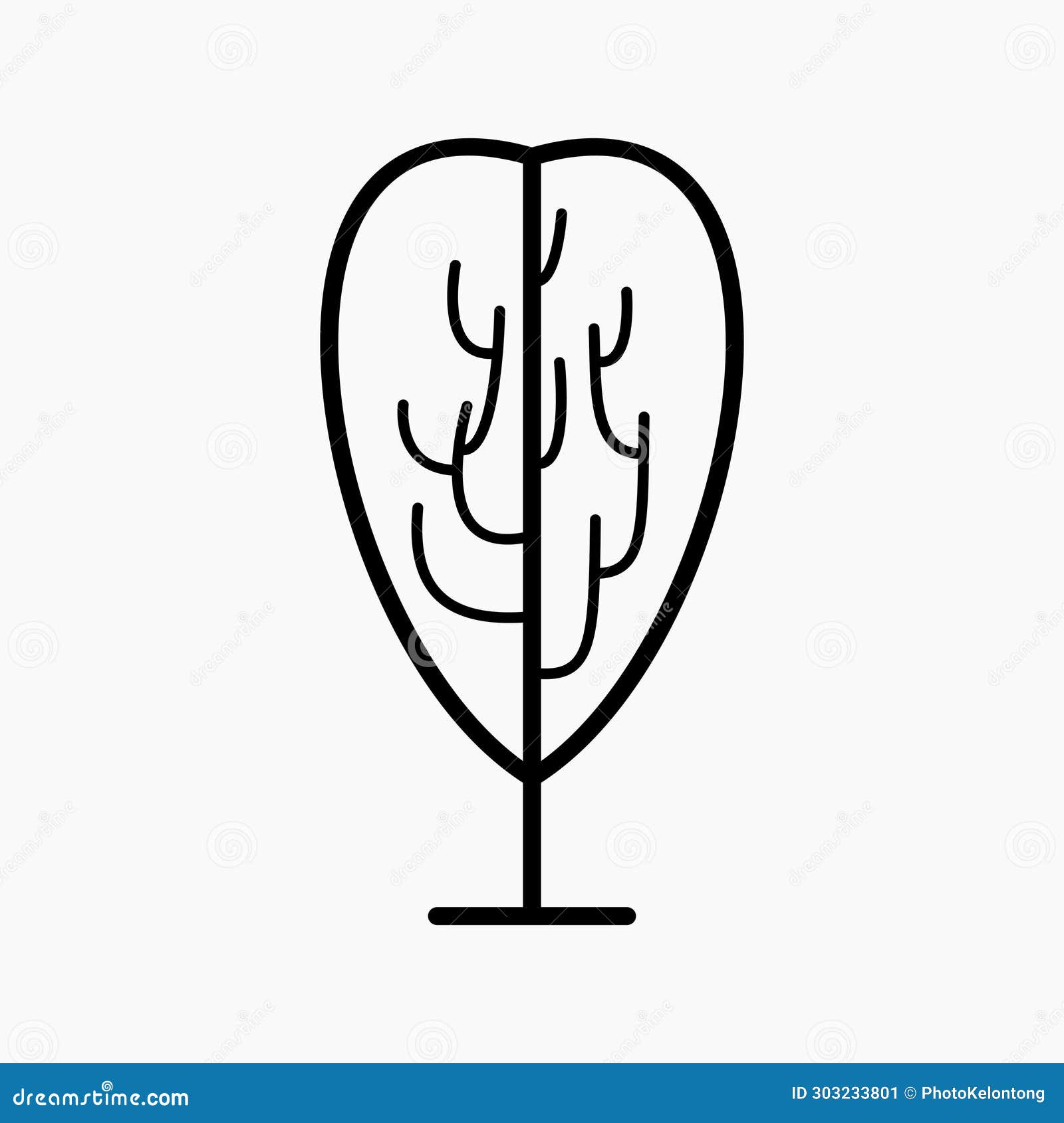 Simple and Minimalist Tree Illustration Stock Vector - Illustration of ...