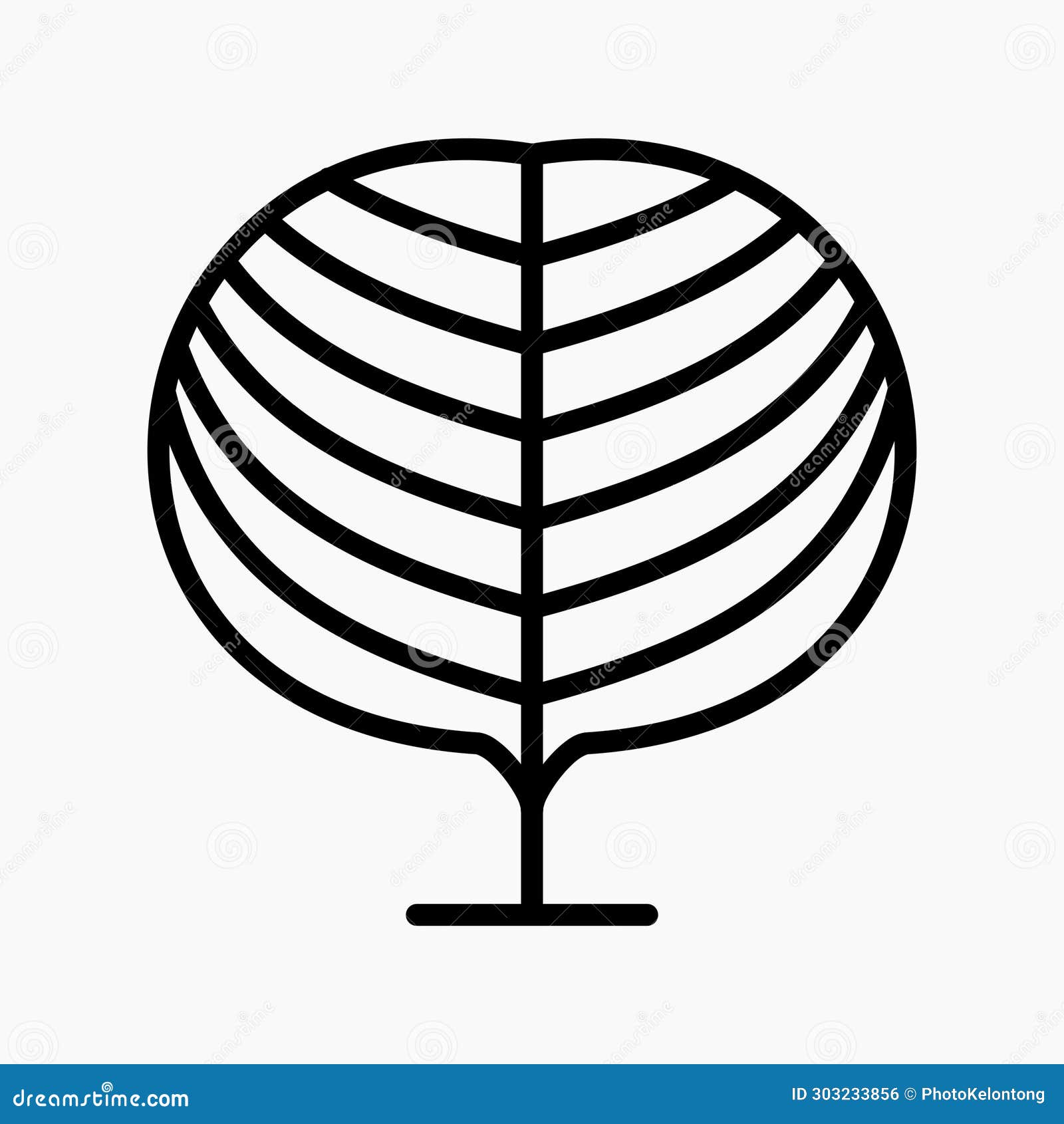 Simple and Minimalist Tree Illustration Stock Vector - Illustration of ...