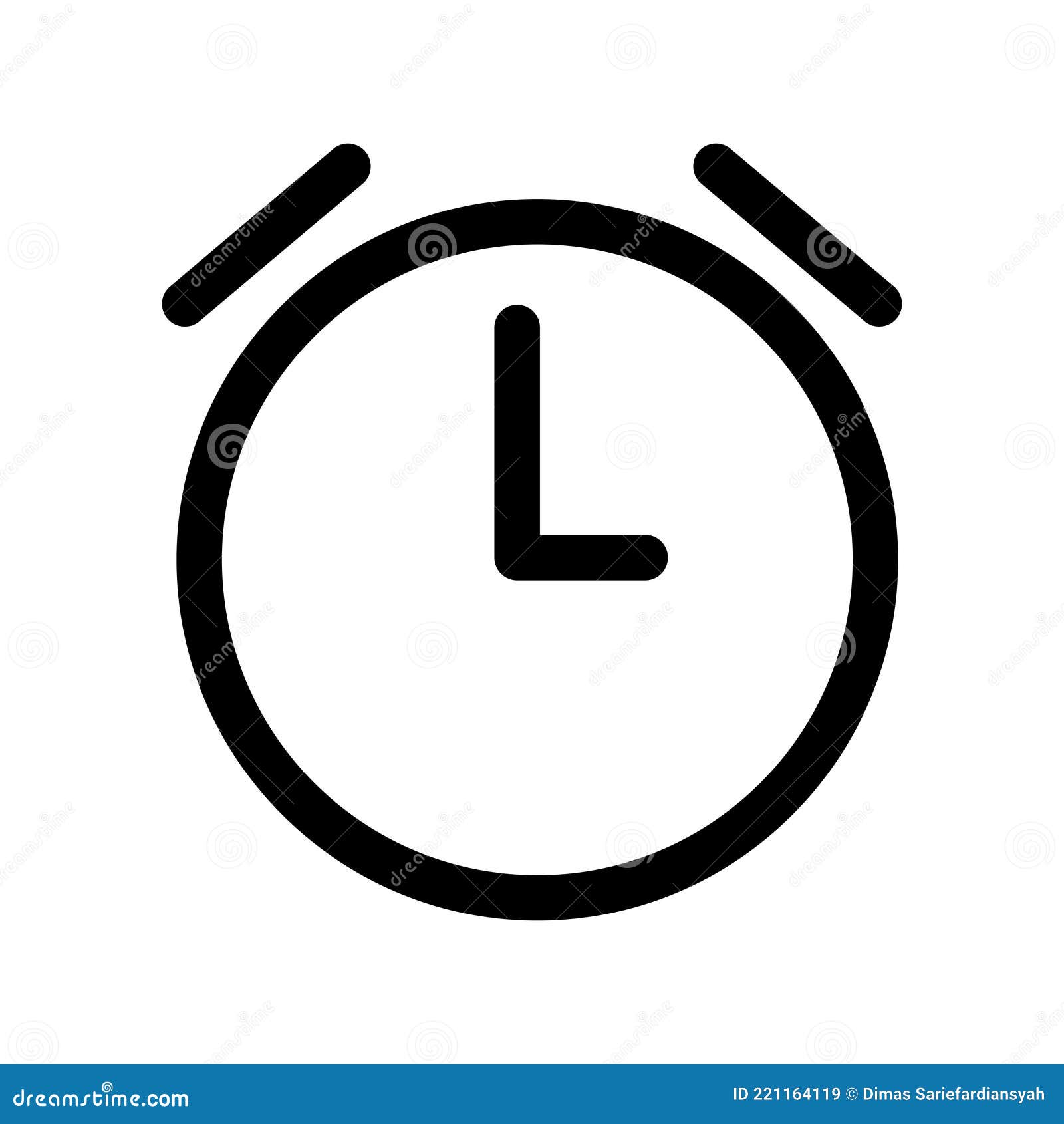 Simple Minimalist Vector Clock Icon Logo, Wall Clock, Alarm Clock for ...