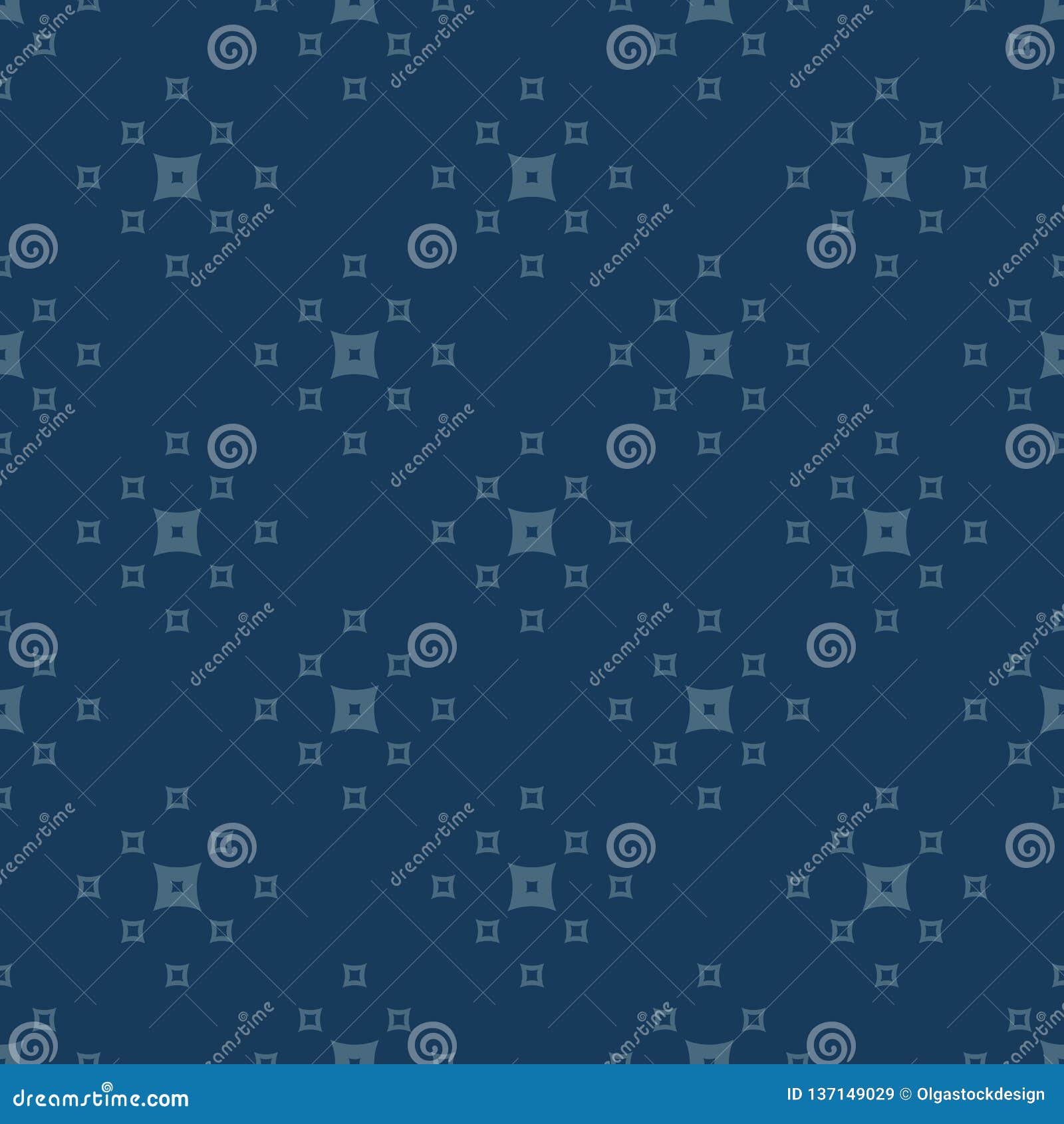 Simple Minimalist Vector Geometric Seamless Pattern with Squares. Dark ...