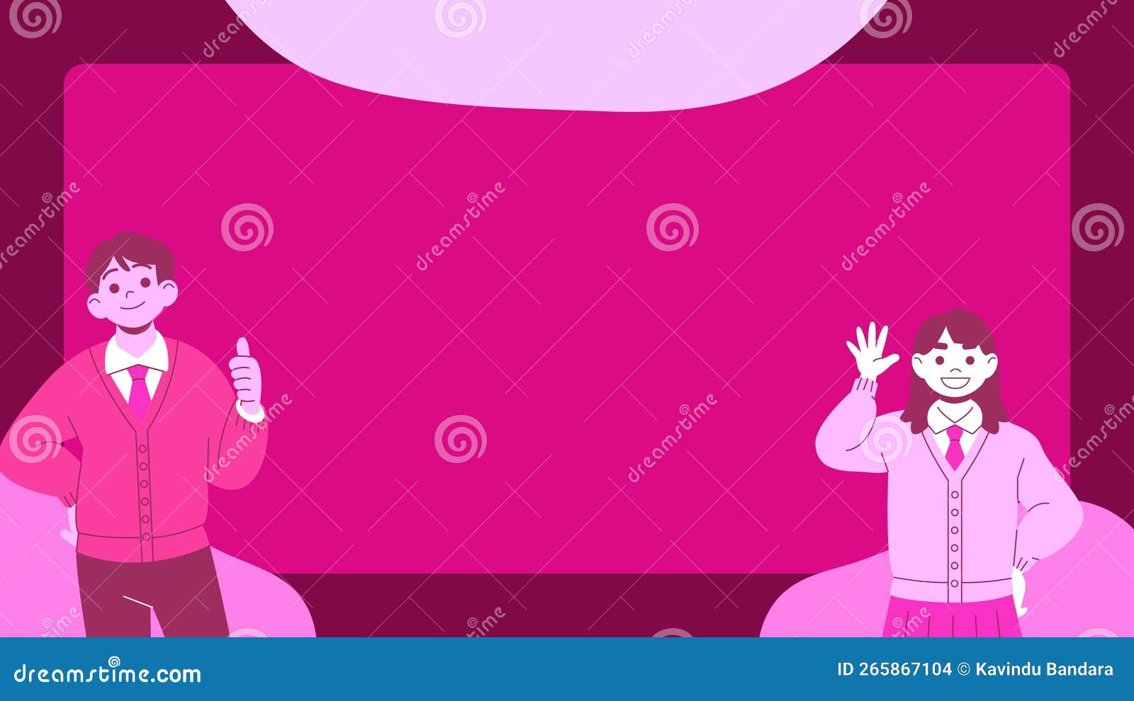 Simple Minimalist Simple Virtual Background Stock Illustration ...