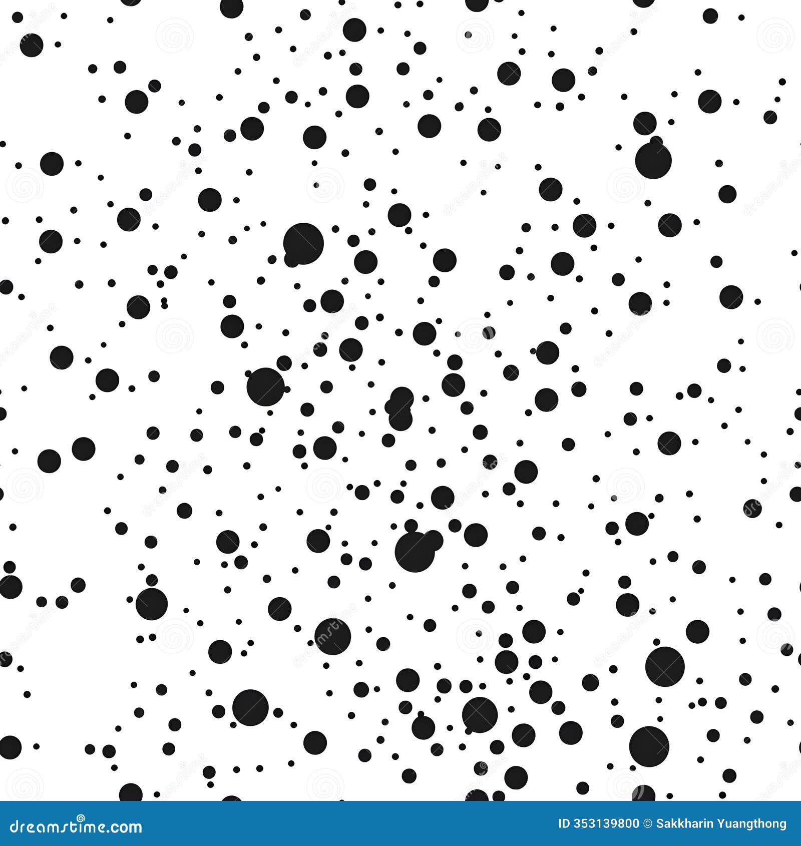 Simple Minimalistic Black Dot Scatter Graphic Stock Illustration ...