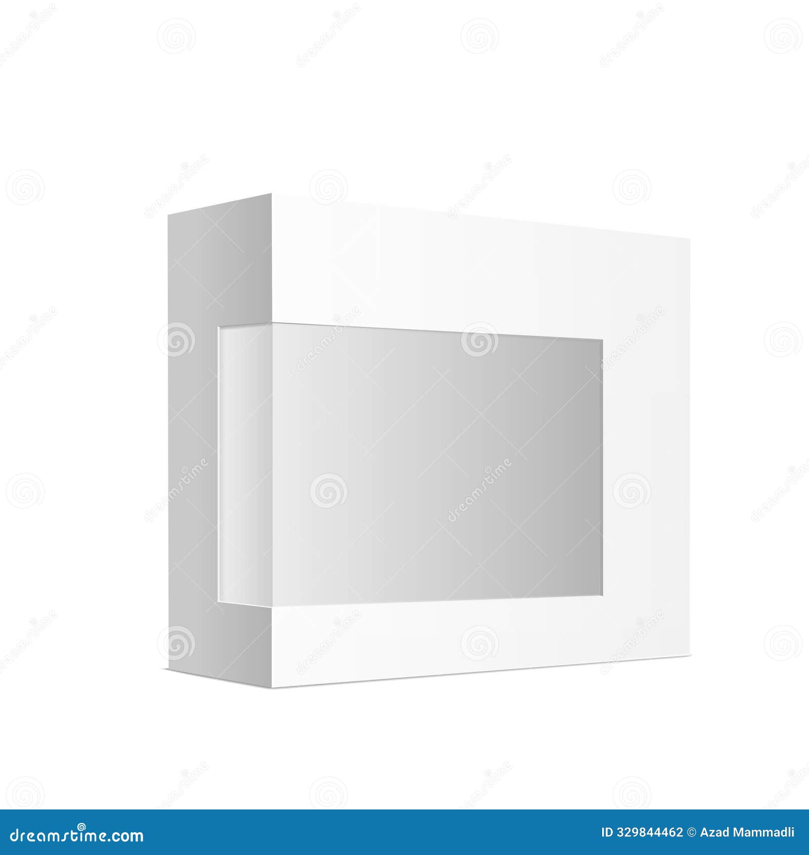 A Simple, Minimalistic Illustration of a Rectangular Box in Grayscale ...