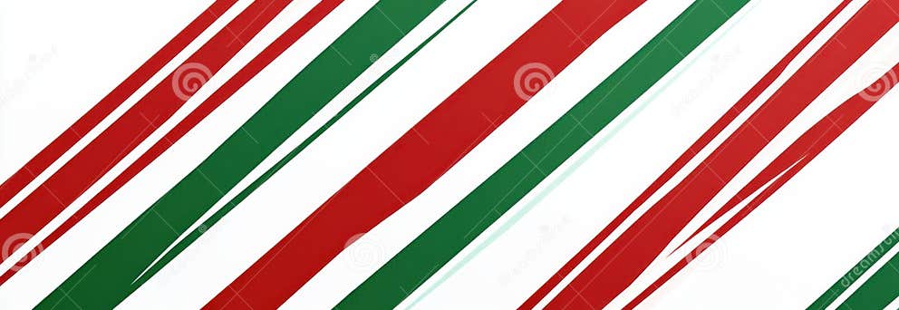 Minimalistic Pattern with Red and Green Diagonal Stripes on a White ...
