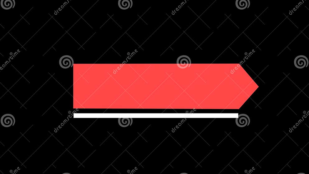 Simple Minimalistic Line Empty Lower Third Design Stock Illustration ...