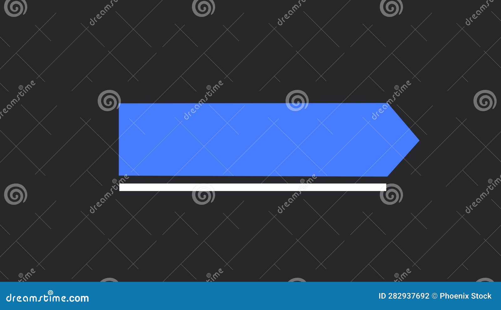 Simple Minimalistic Line Empty Lower Third Design Stock Illustration ...