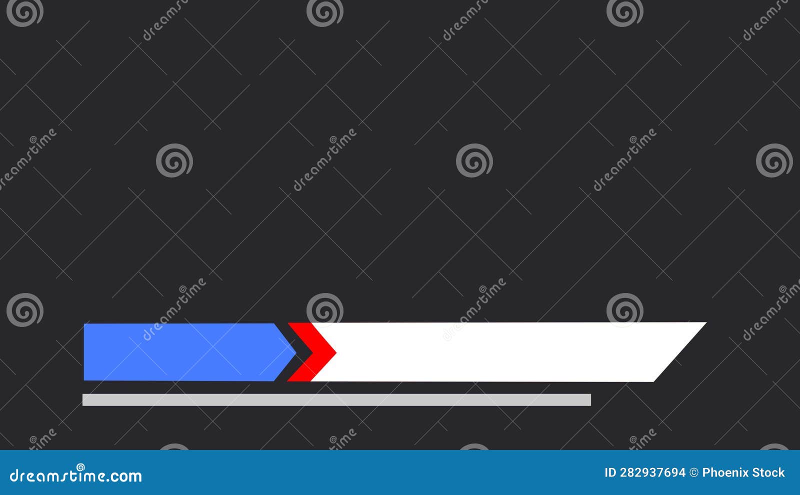 Simple Minimalistic Line Empty Lower Third Design Stock Illustration ...