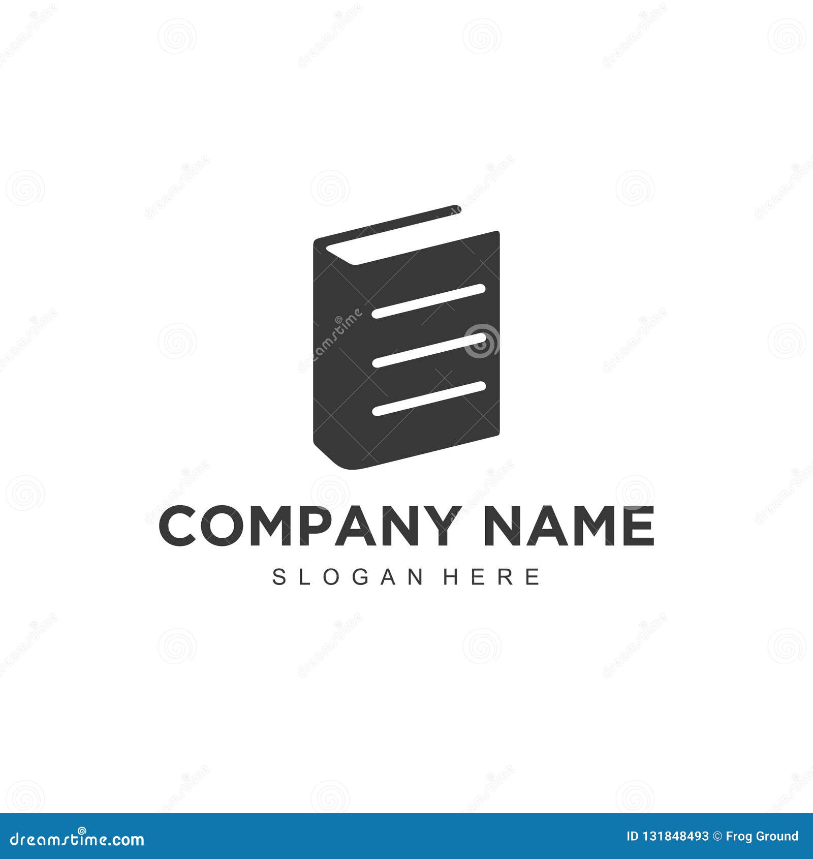 Simple Minimalistic Modern Professional Logo Design of Book Vector EPS ...