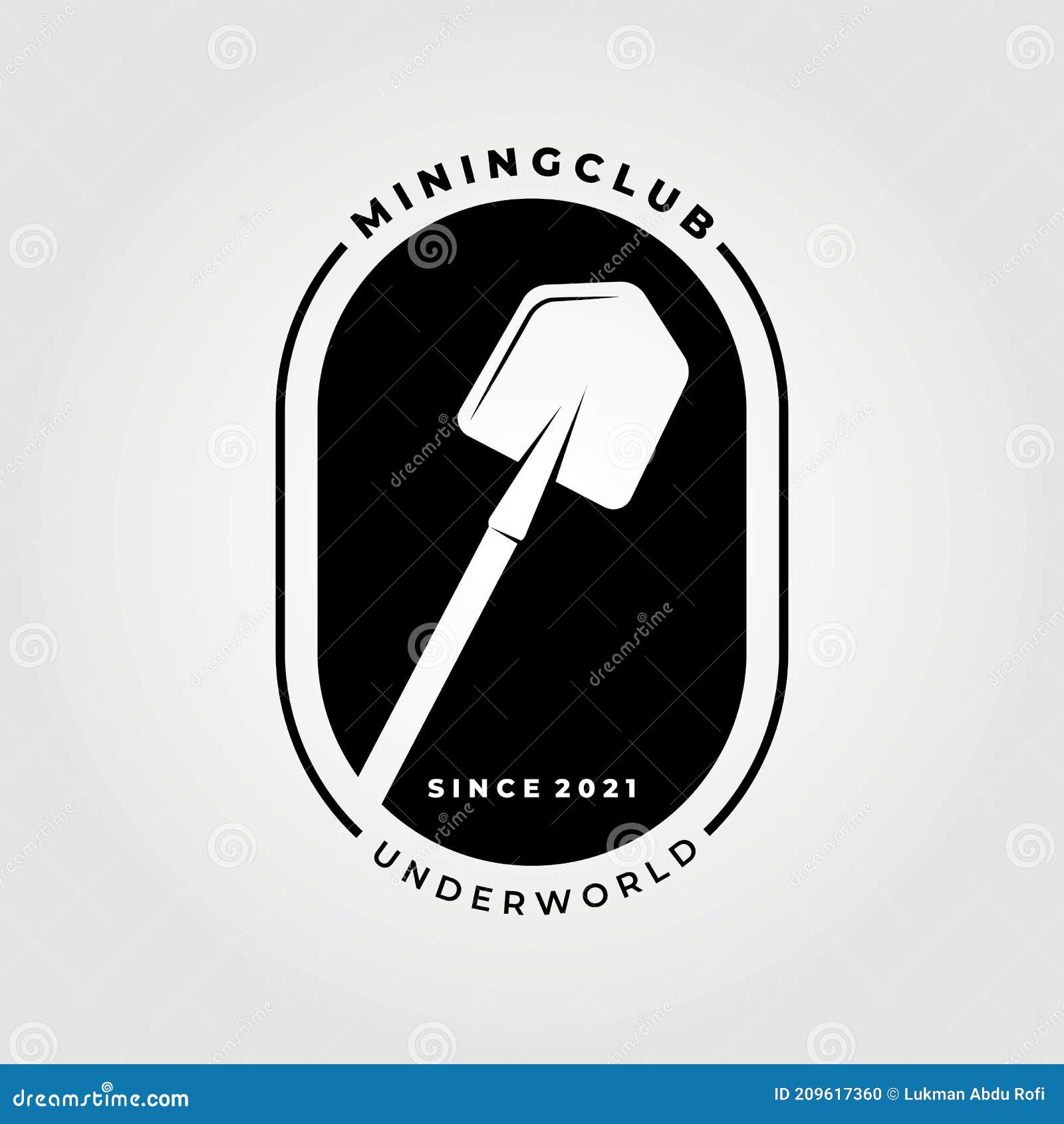 Simple Mining Company Logo Vector Illustration Design Stock Vector ...