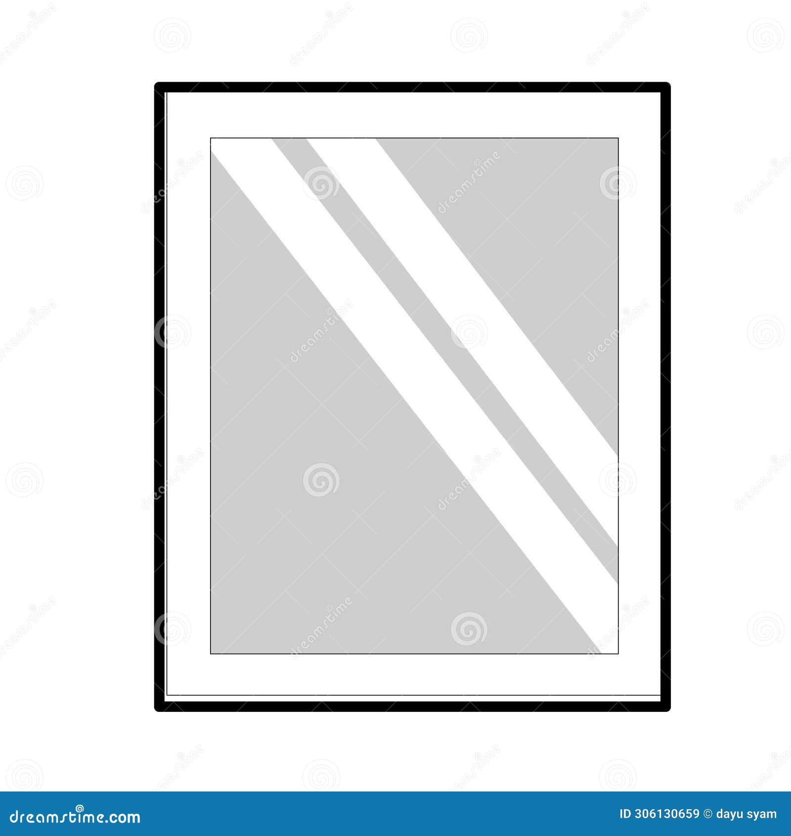 A Simple Mirror Illustration that I Made Stock Illustration ...