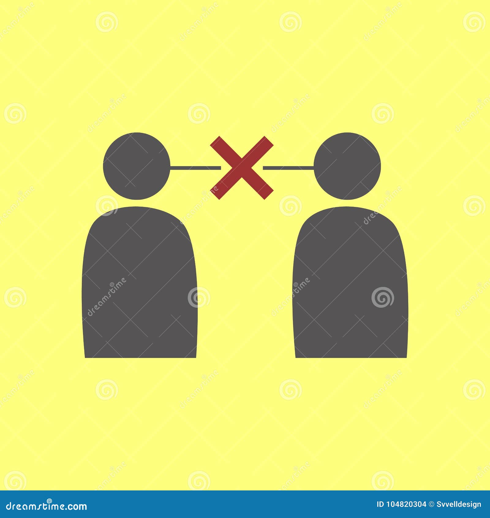 Simple Miscommunication Symbol Vector Illustration | CartoonDealer.com ...