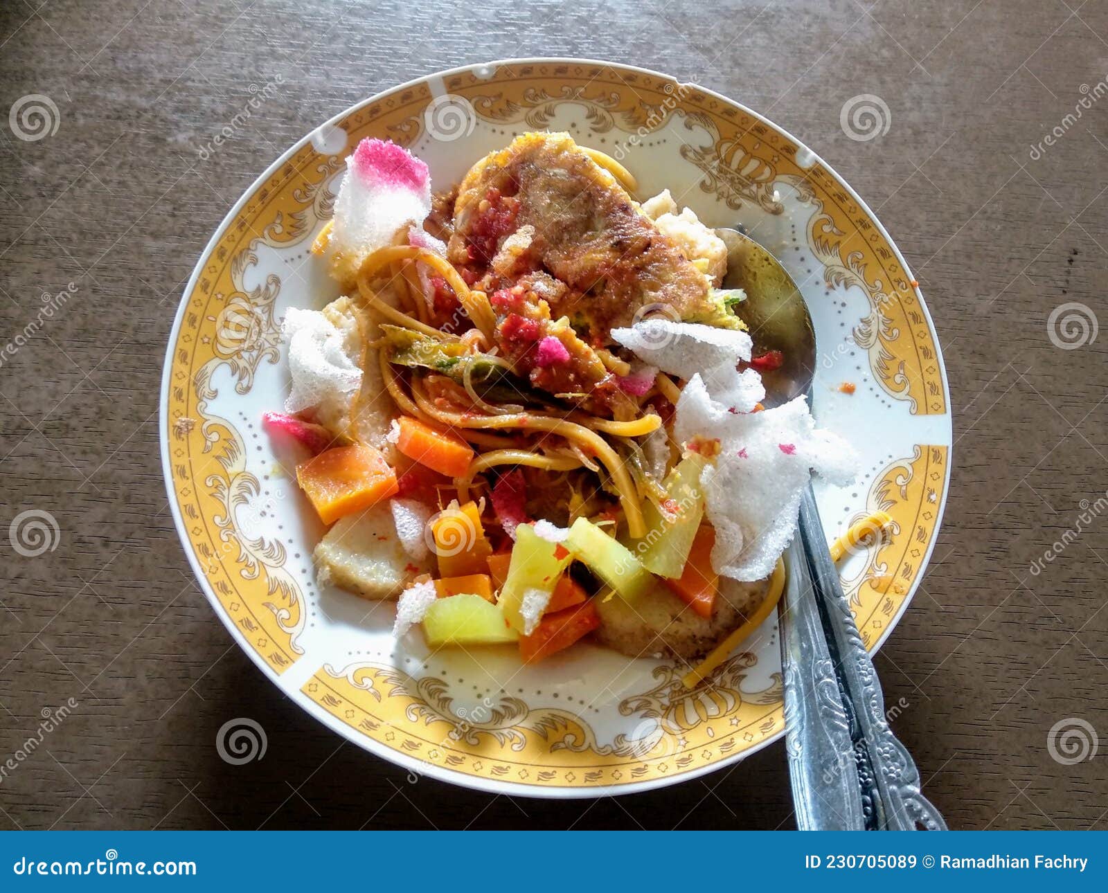 A Simple Mix Rice for Breakfast Stock Image - Image of food, produce ...