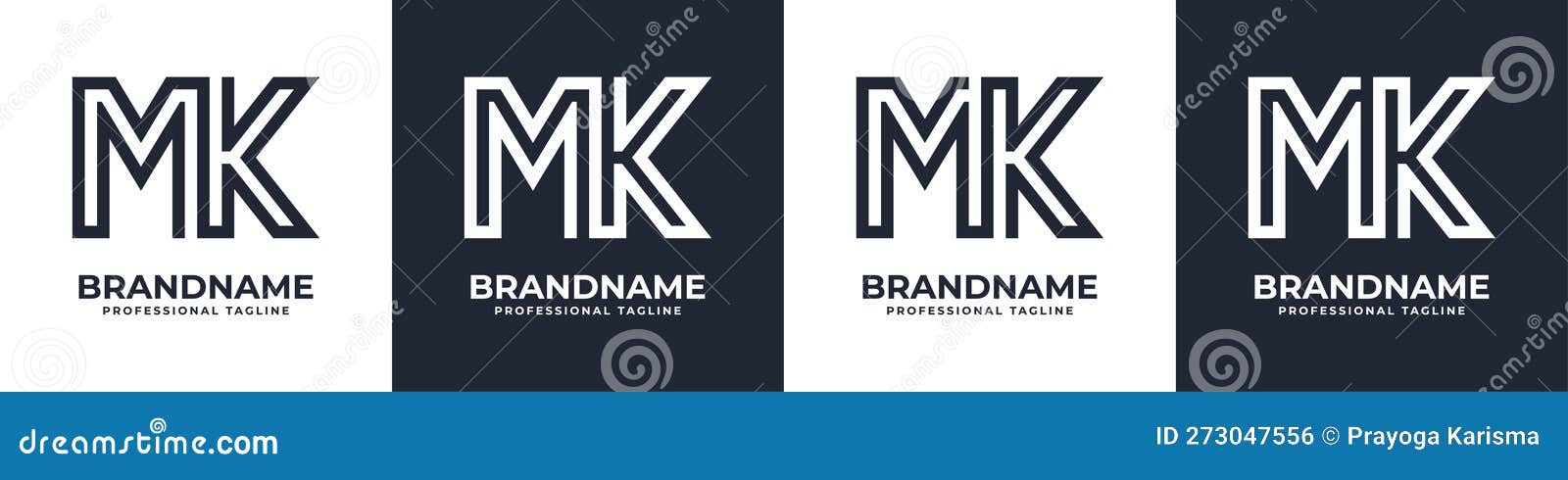 Simple MK Monogram Logo, Suitable for Any Business with MK or KM ...