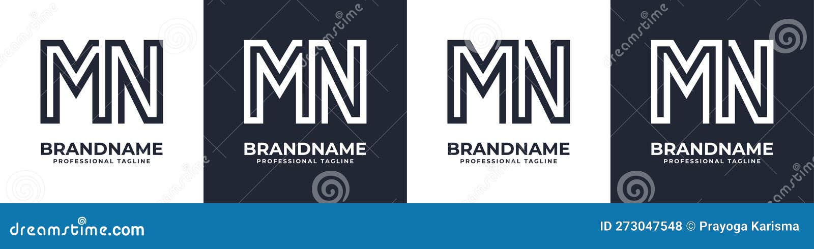 Simple MN Monogram Logo, Suitable for Any Business with MN or NM ...