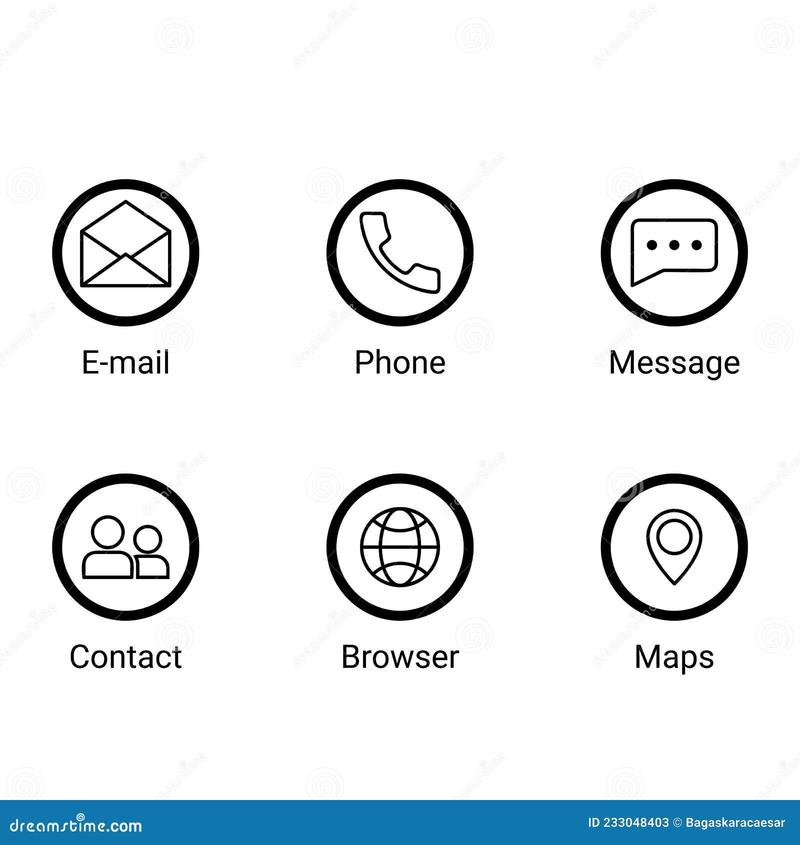 Simple Mobile Phone Icon Set in EPS 10 Stock Vector - Illustration of ...