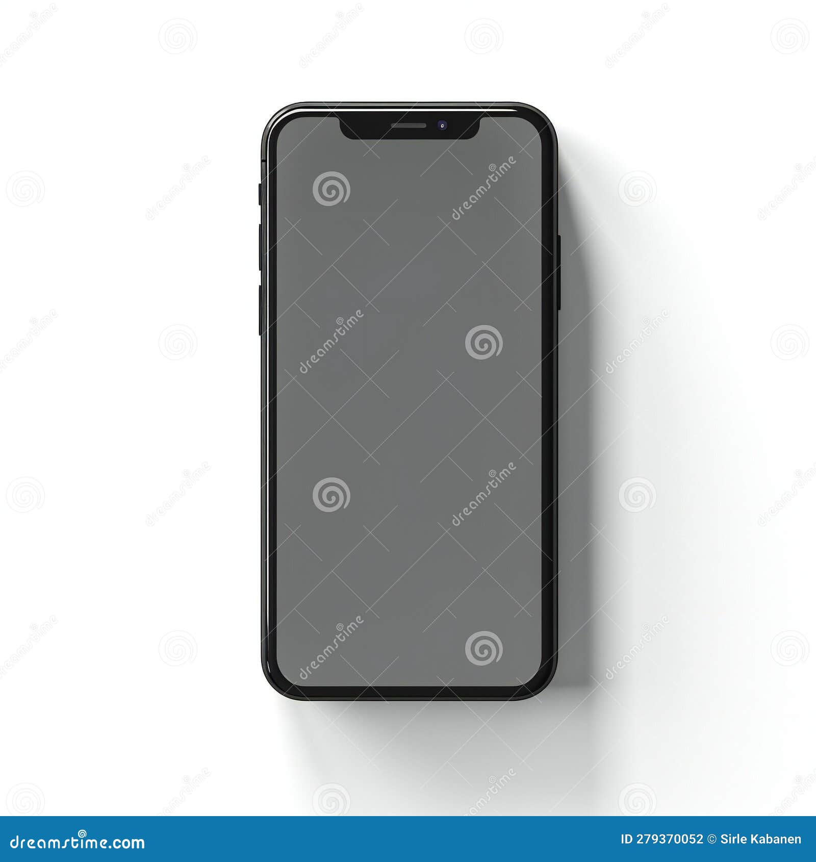 Simple Mobile Phone Isolated White Background. Created with Generative ...