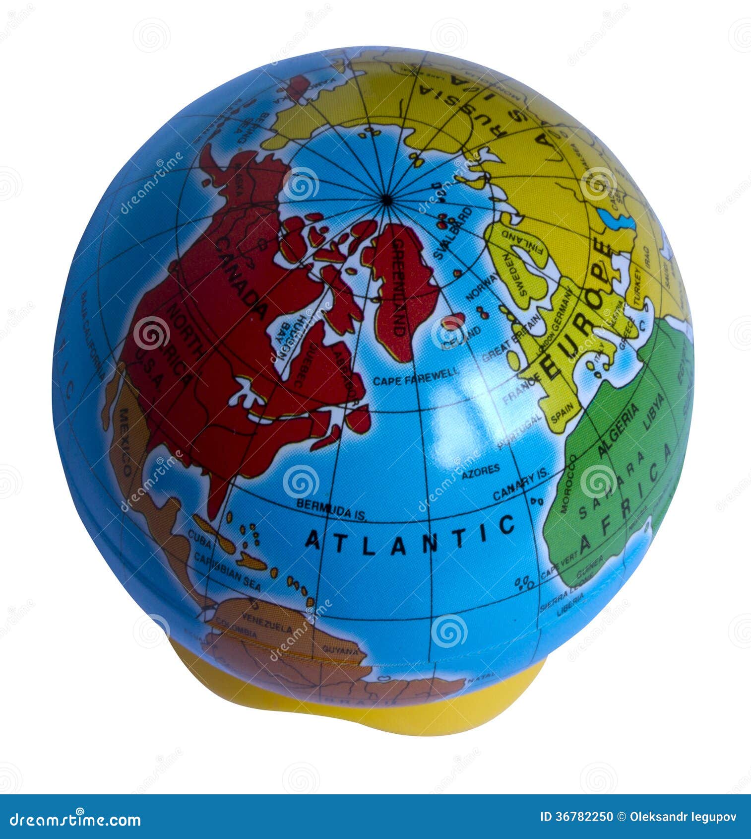 A Simple Model of Earth in English Stock Photo - Image of sphere ...