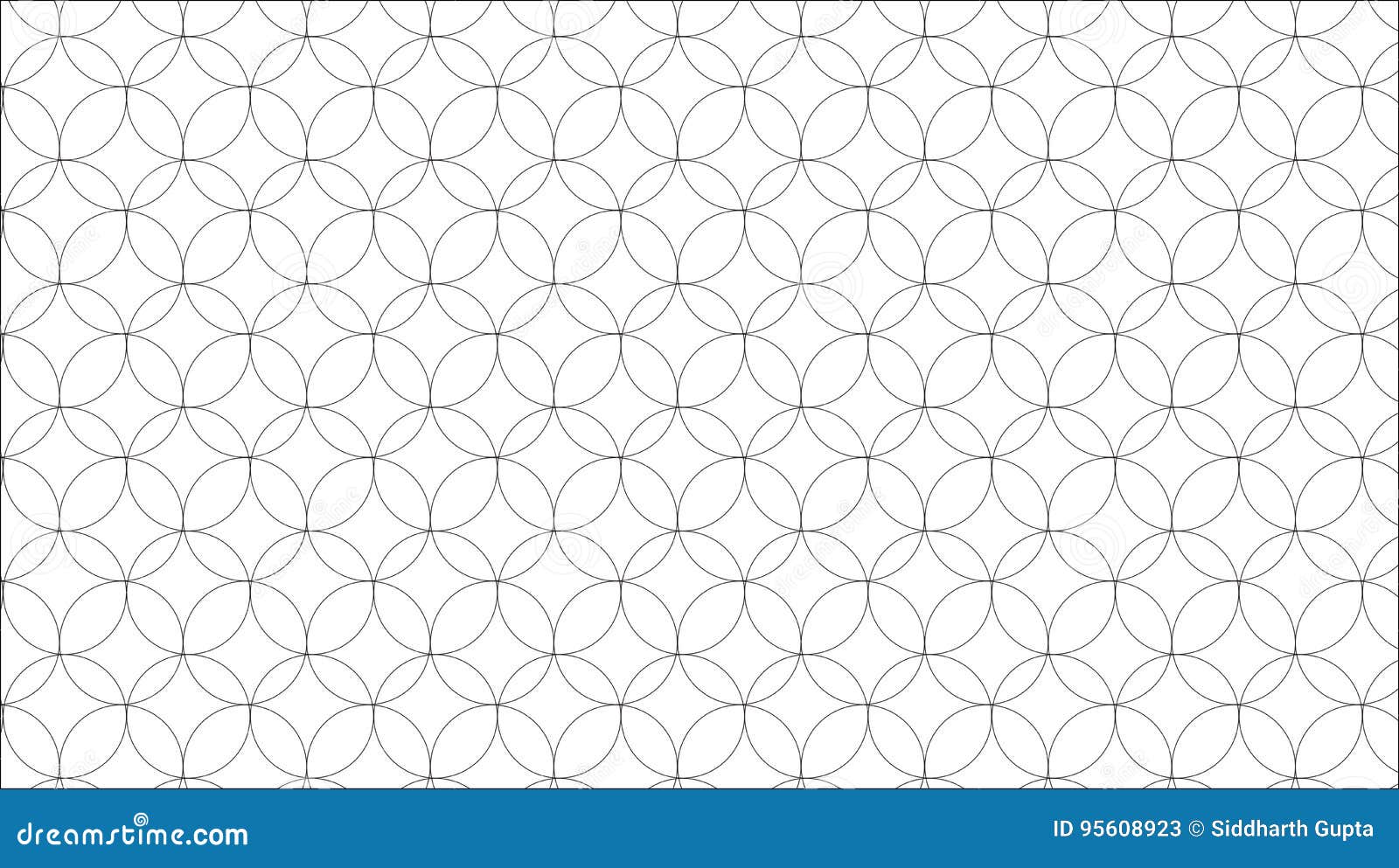 Simple Modern Abstract Black and White Circle Mesh Pattern Stock Vector ...