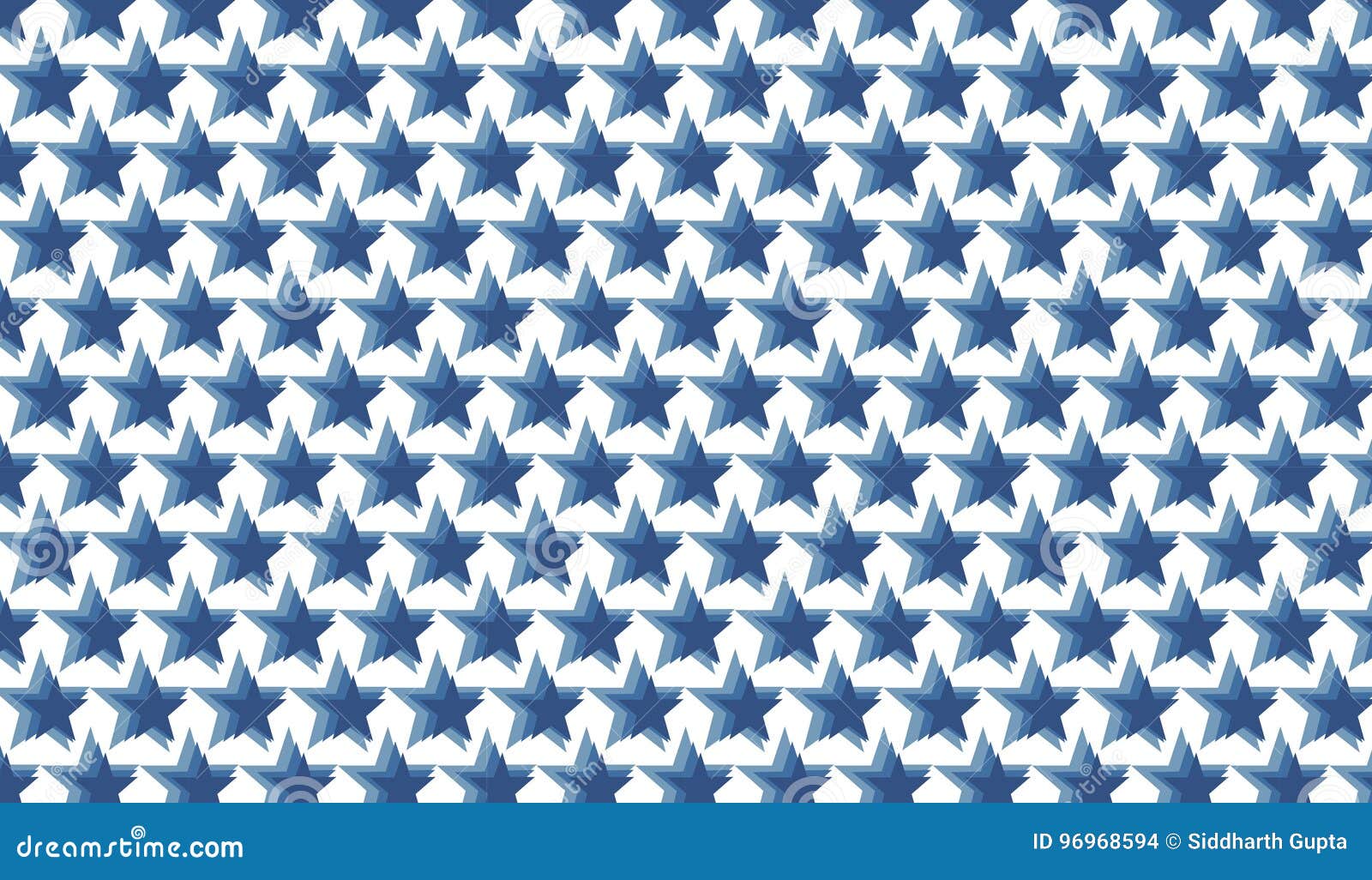 Simple Modern Abstract Blue Star Pattern Stock Vector - Illustration of ...