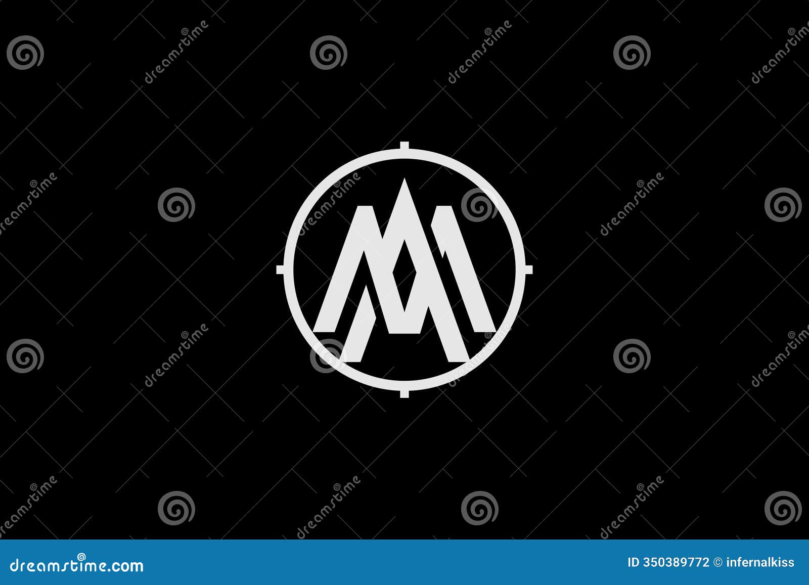 Abstract Letter a and M Vector Monogram Logo Template Stock ...