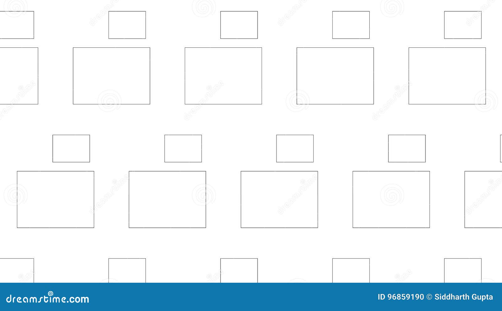 Simple Modern Abstract Monochrome Big and Small Rectangle Pattern Stock ...