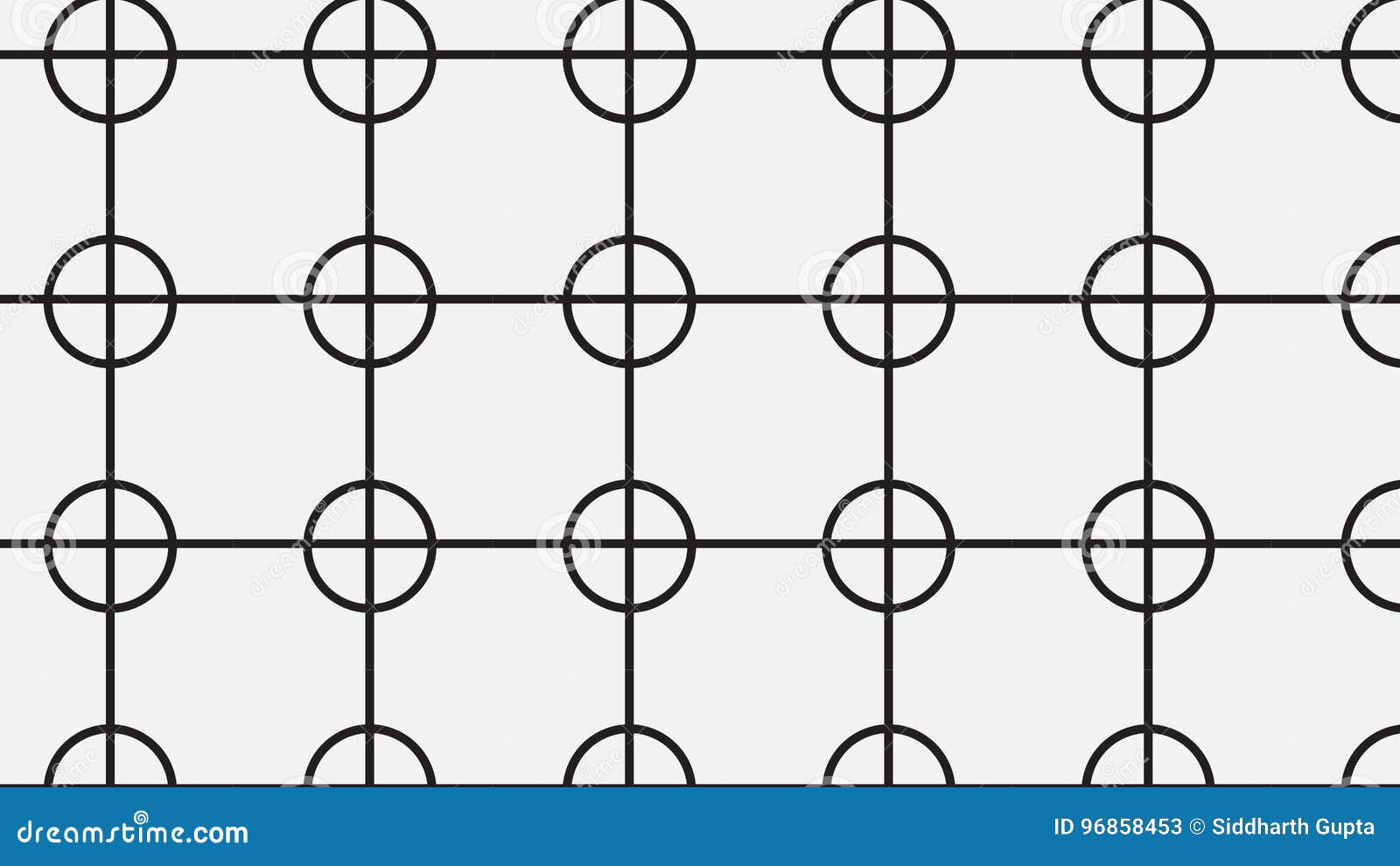 Simple Modern Abstract Monochrome Circle Checkered Pattern Stock Vector ...