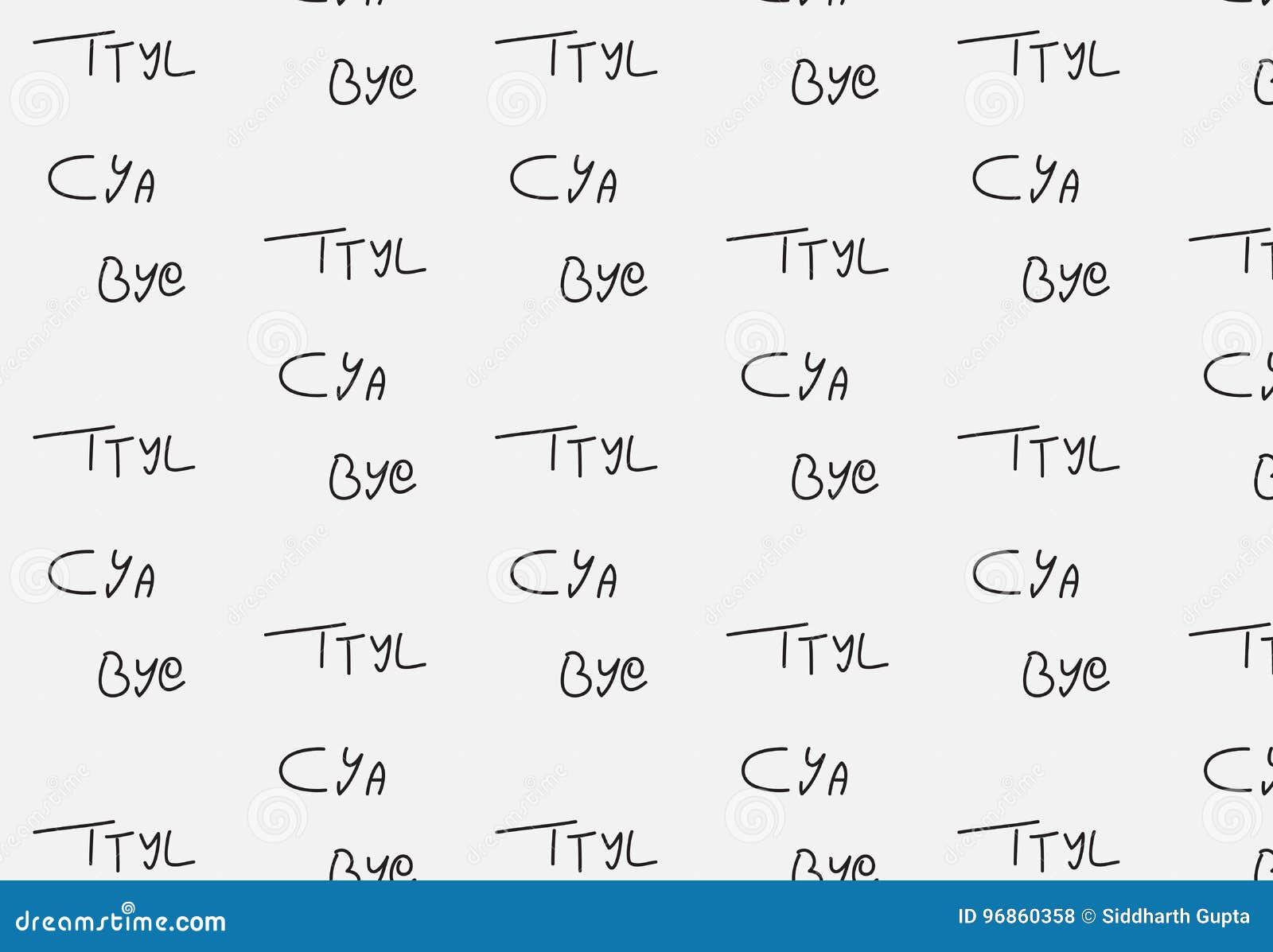 Simple Modern Abstract Monochrome Good Bye Text Pattern Stock ...