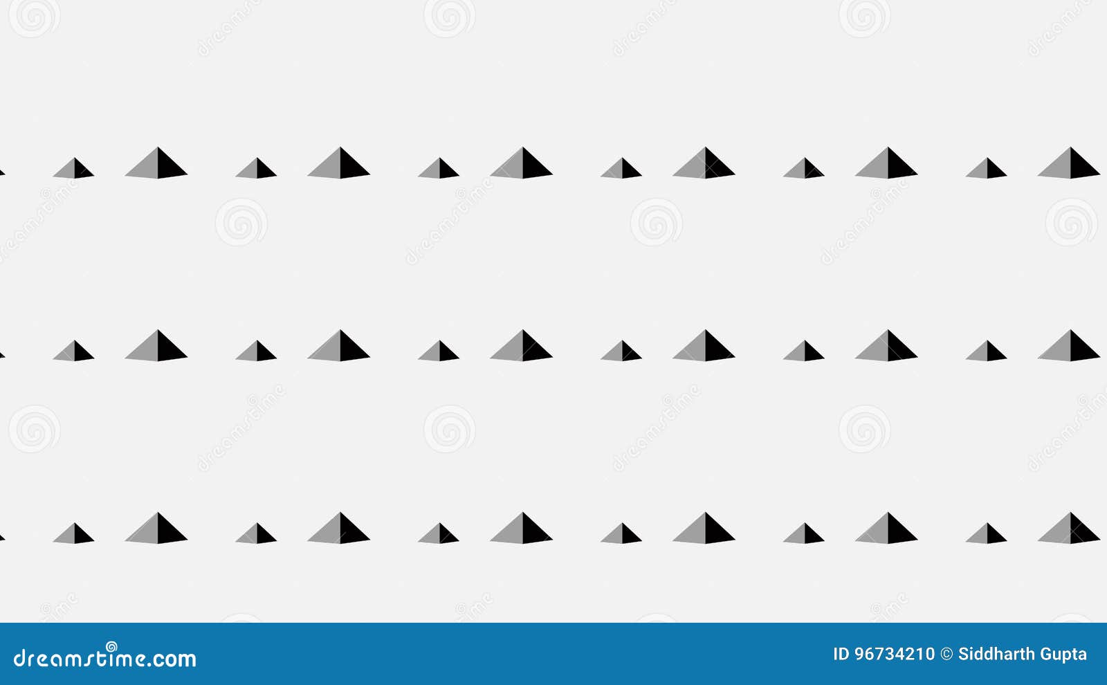 Simple Modern Abstract Monochrome Small Pyramid Pattern Stock Vector ...