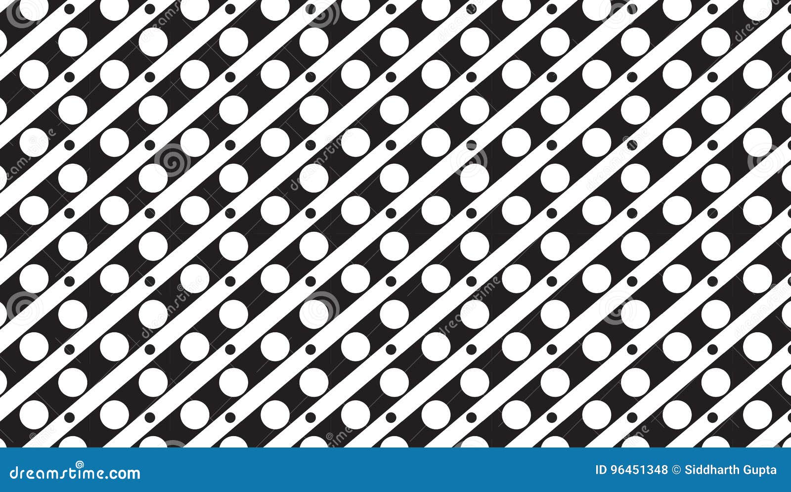 Simple Modern Abstract Monochrome Stripes and Circles Pattern Stock ...