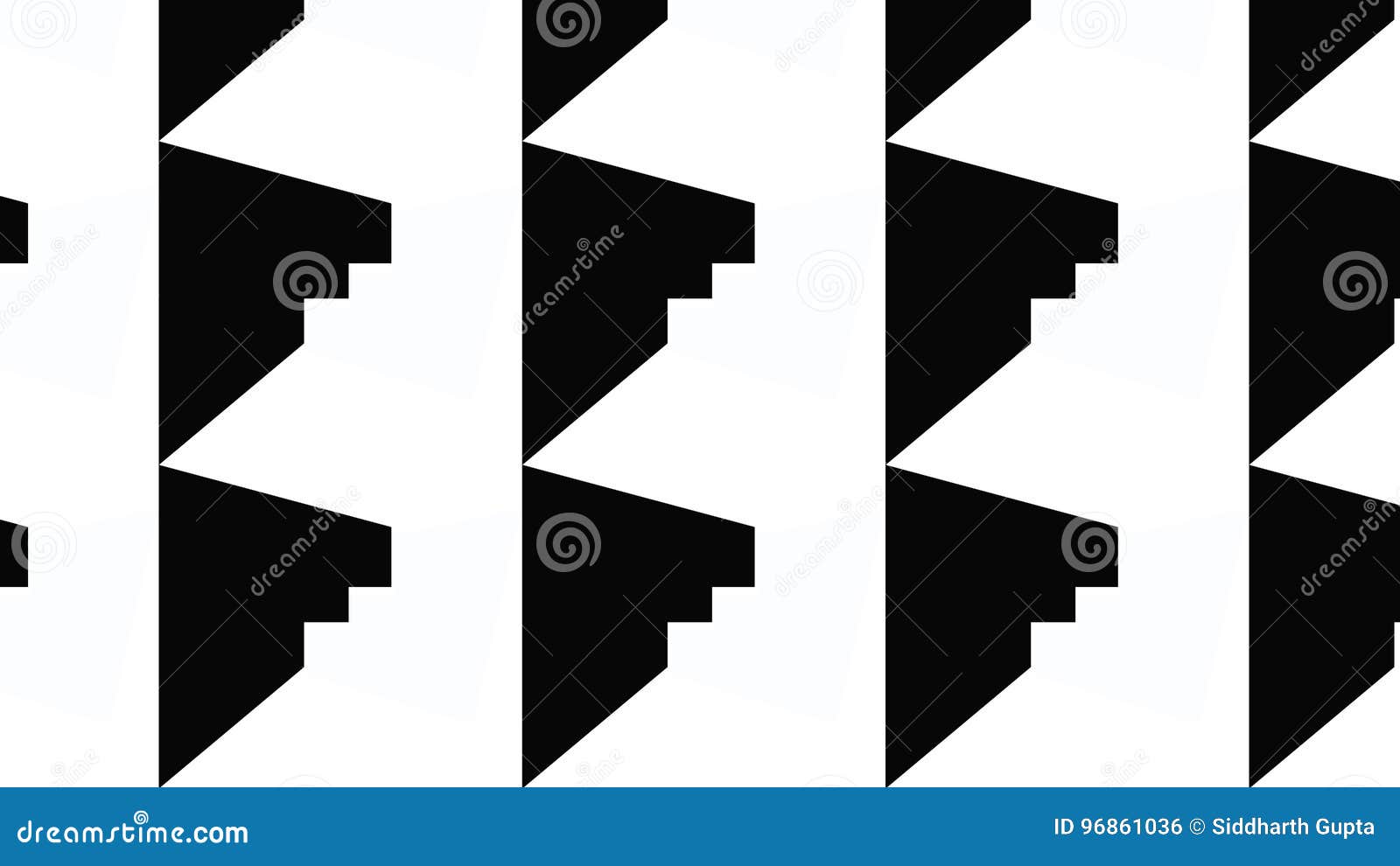 Simple Modern Abstract Monochrome Vertical Triangle Pattern Stock ...