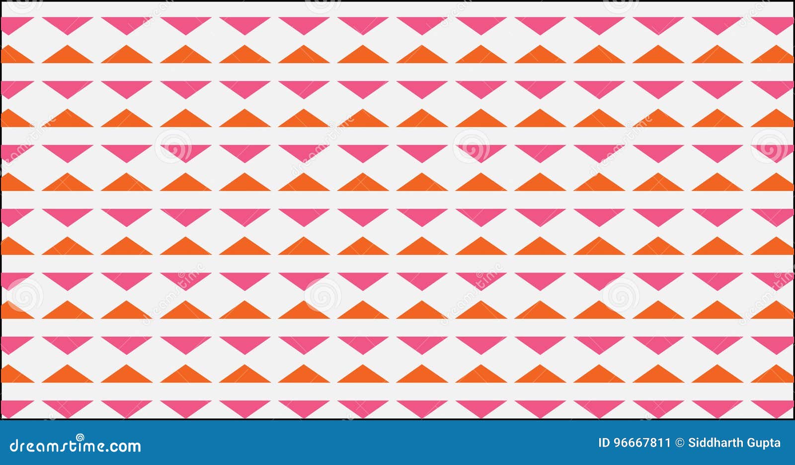 Simple Modern Abstract Orange and Pink Triangle Tribal Pattern Stock ...