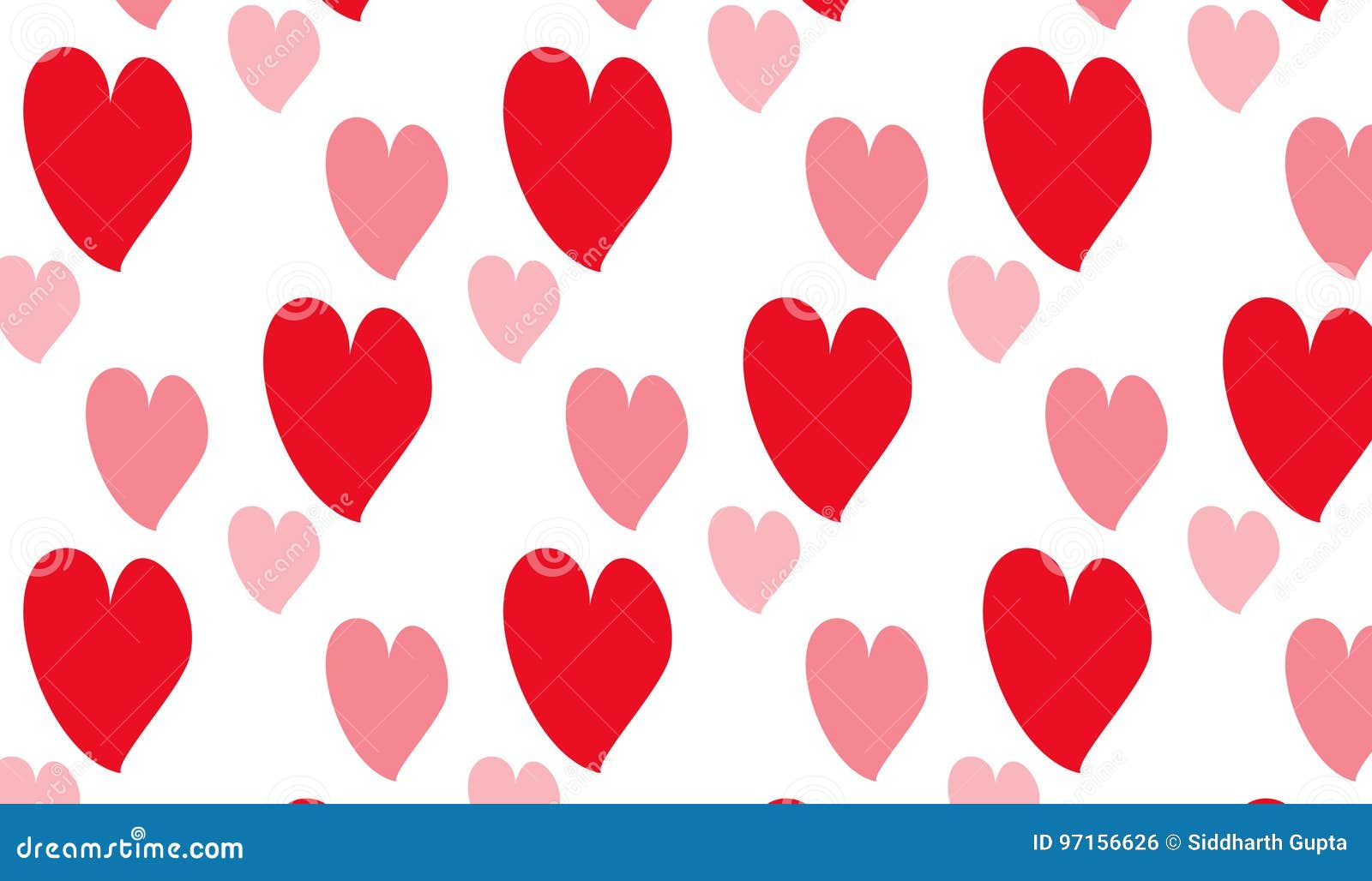 Simple Modern Abstract Pink Heart Pattern Stock Vector - Illustration ...