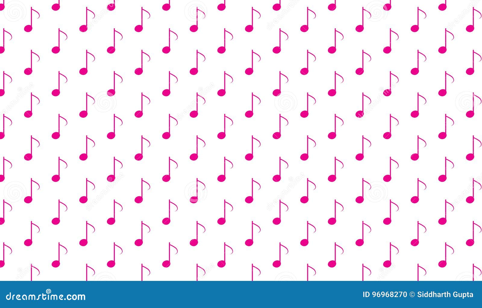 Simple Modern Abstract Pink Music Note Pattern Stock Illustration ...