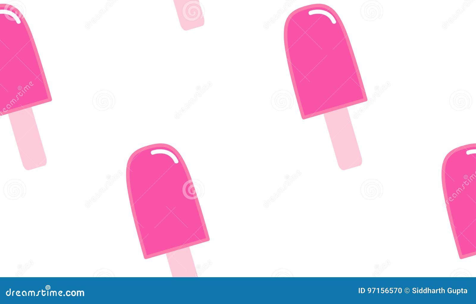 Simple Modern Abstract Pink Popsicle Pattern Stock Vector ...