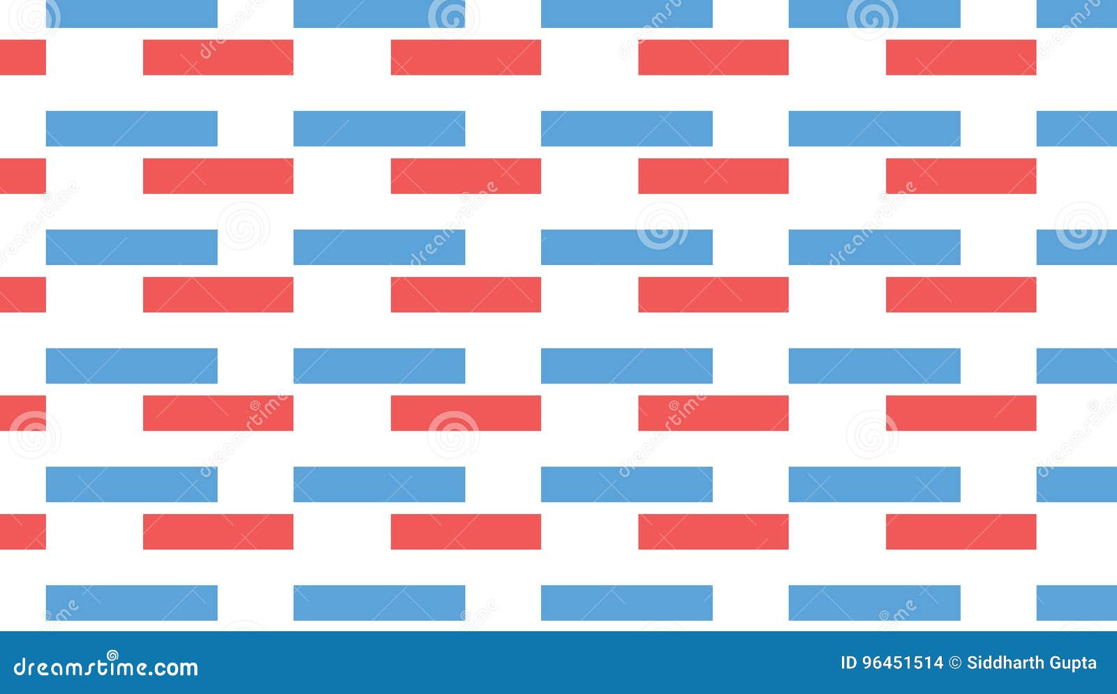 Simple Modern Abstract Red and Blue Stripes Pattern Stock Vector ...