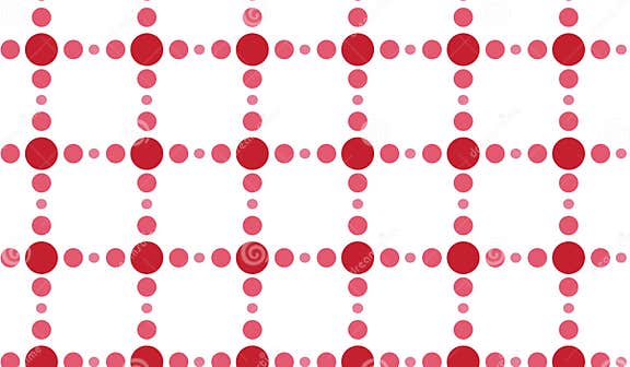 Simple Modern Abstract Red Circle Mesh Pattern Stock Vector ...