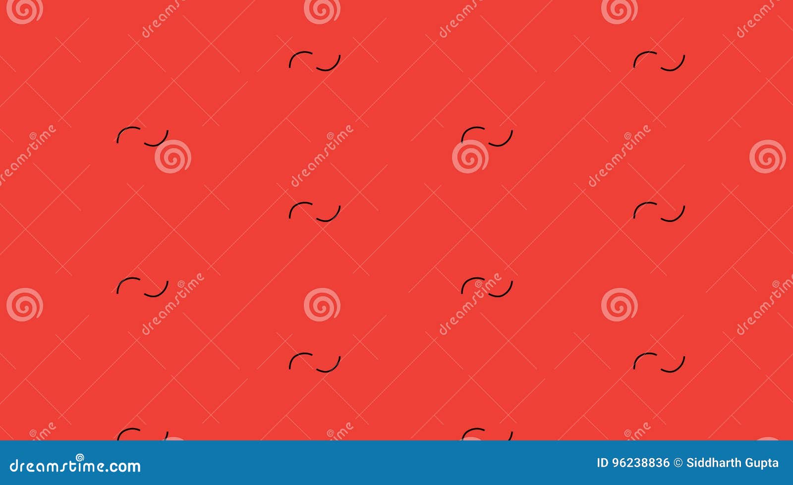Simple Modern Abstract Red Curve Pattern Stock Illustration ...