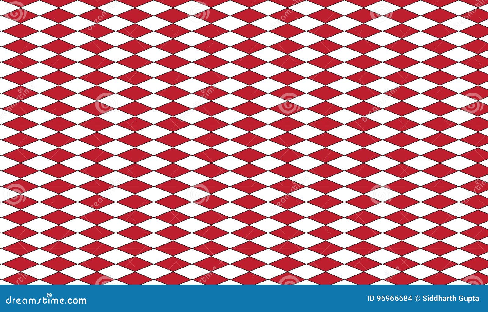 Simple Modern Abstract Red Rhombus Checkered Pattern Stock Vector ...