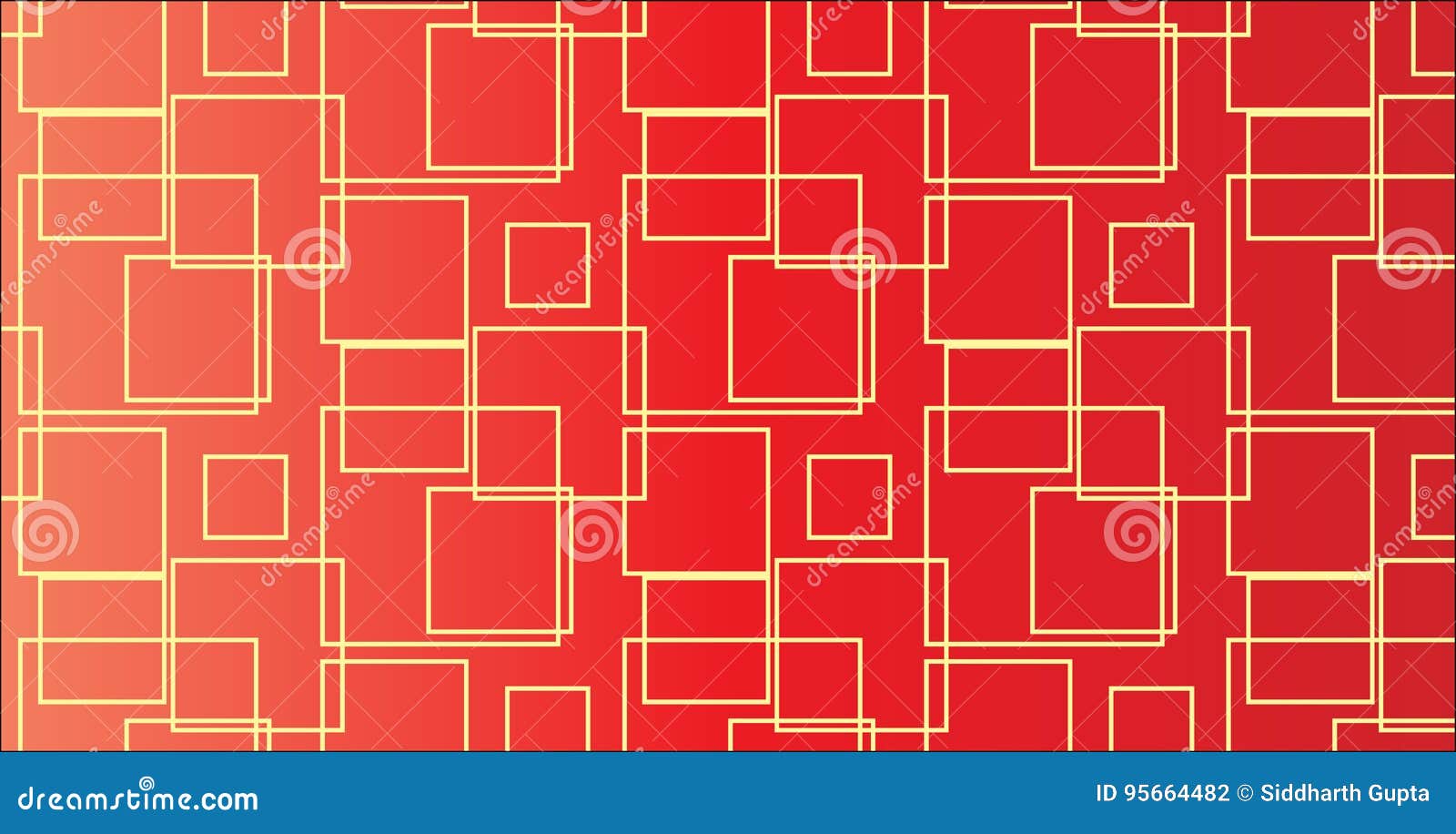 Simple Modern Abstract Red Square Pattern Stock Vector - Illustration ...