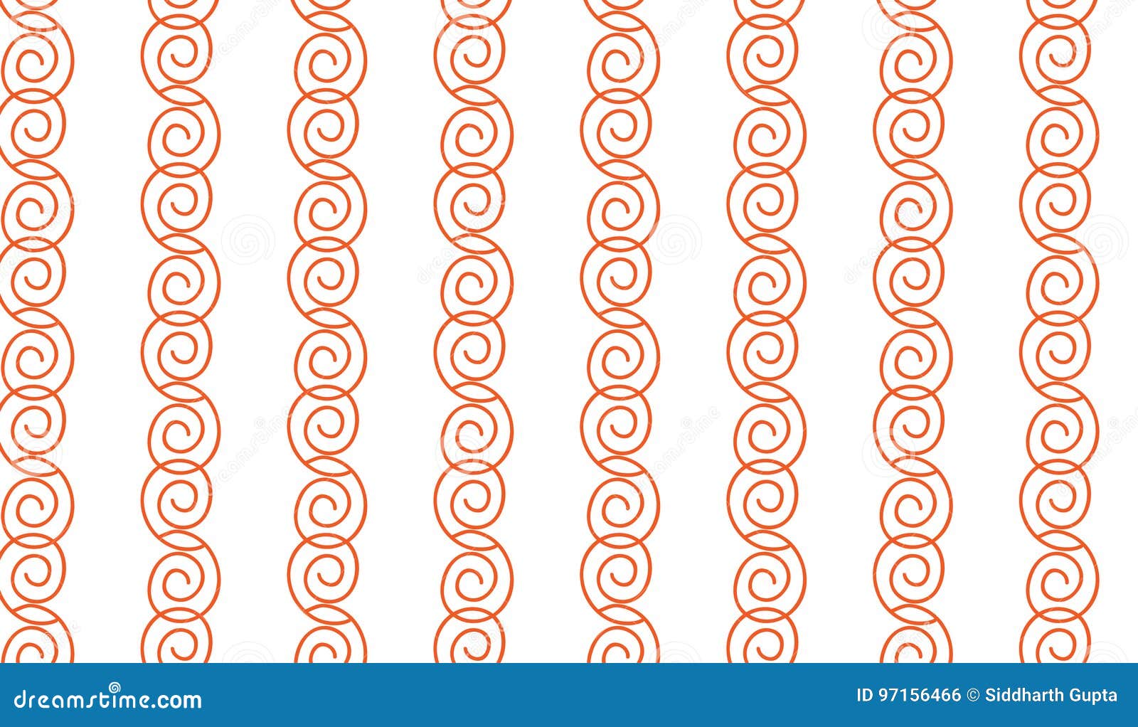 Simple Modern Abstract Red Swirl Chains Pattern Stock Vector ...