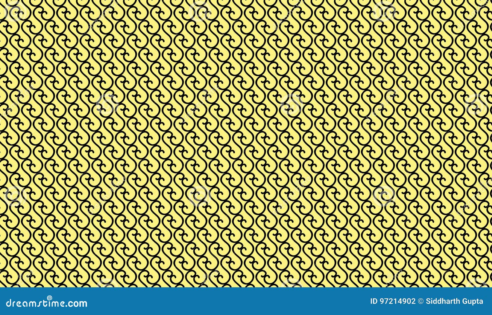Simple Modern Abstract Yellow Curved Line Mesh Pattern Stock Vector ...