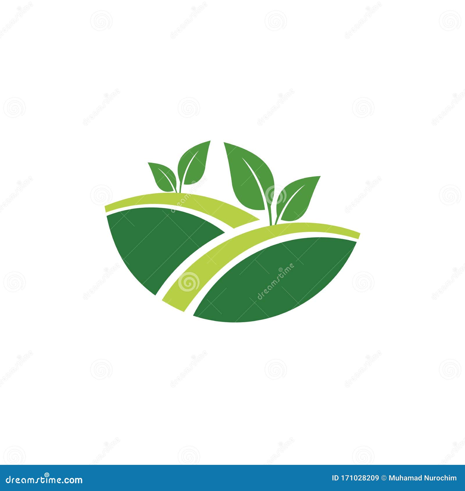 Simple Modern Agriculture Logo Design Vector Stock Vector ...