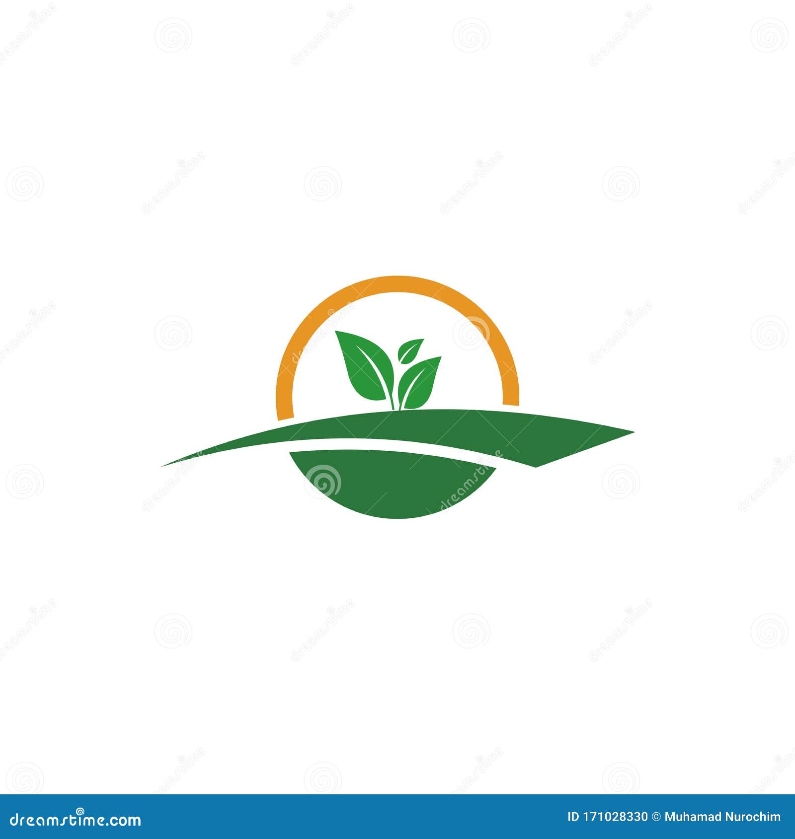 Simple Modern Agriculture Logo Design Vector Stock Vector ...