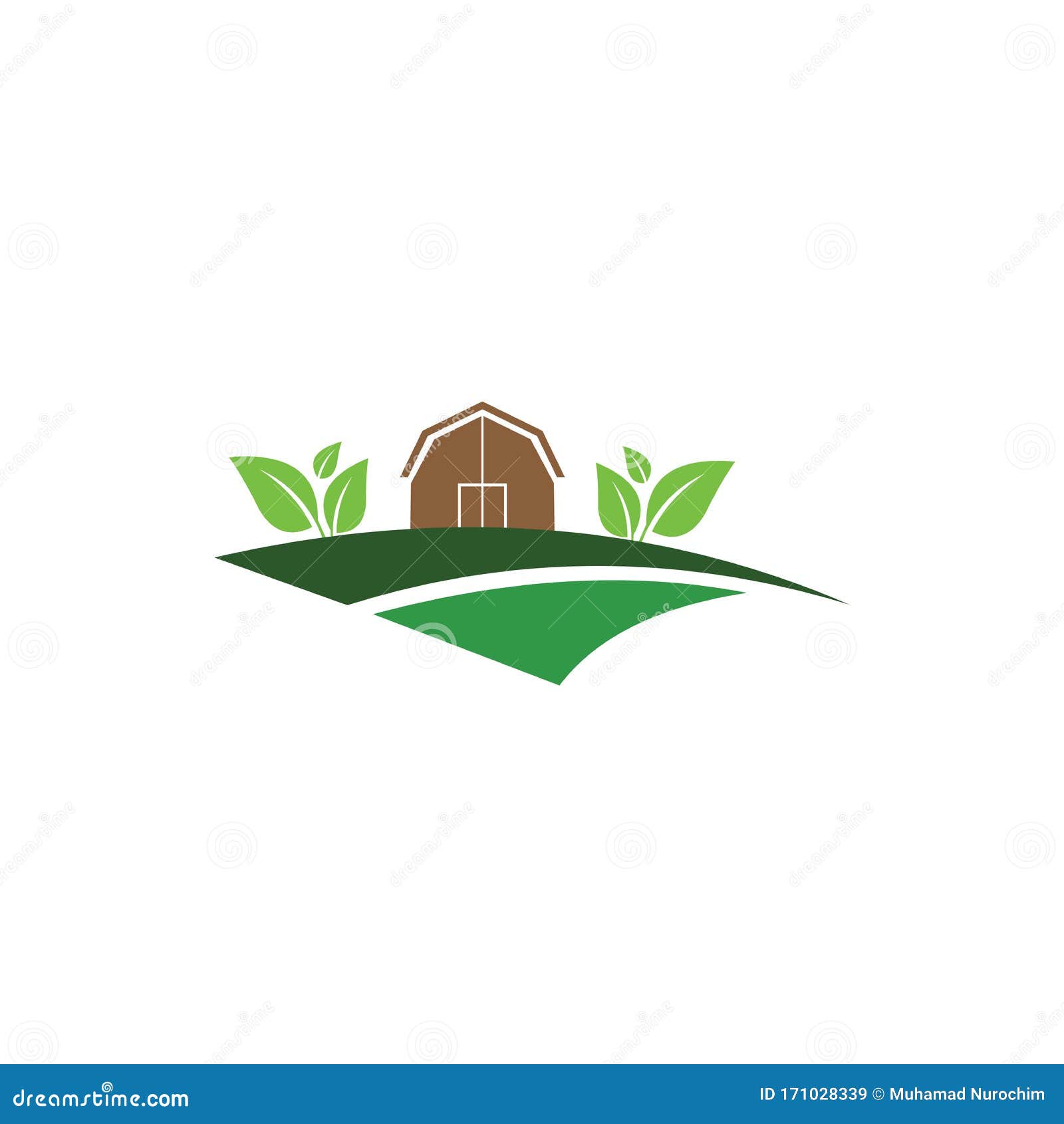 Simple Modern Agriculture Logo Design Vector Stock Vector ...
